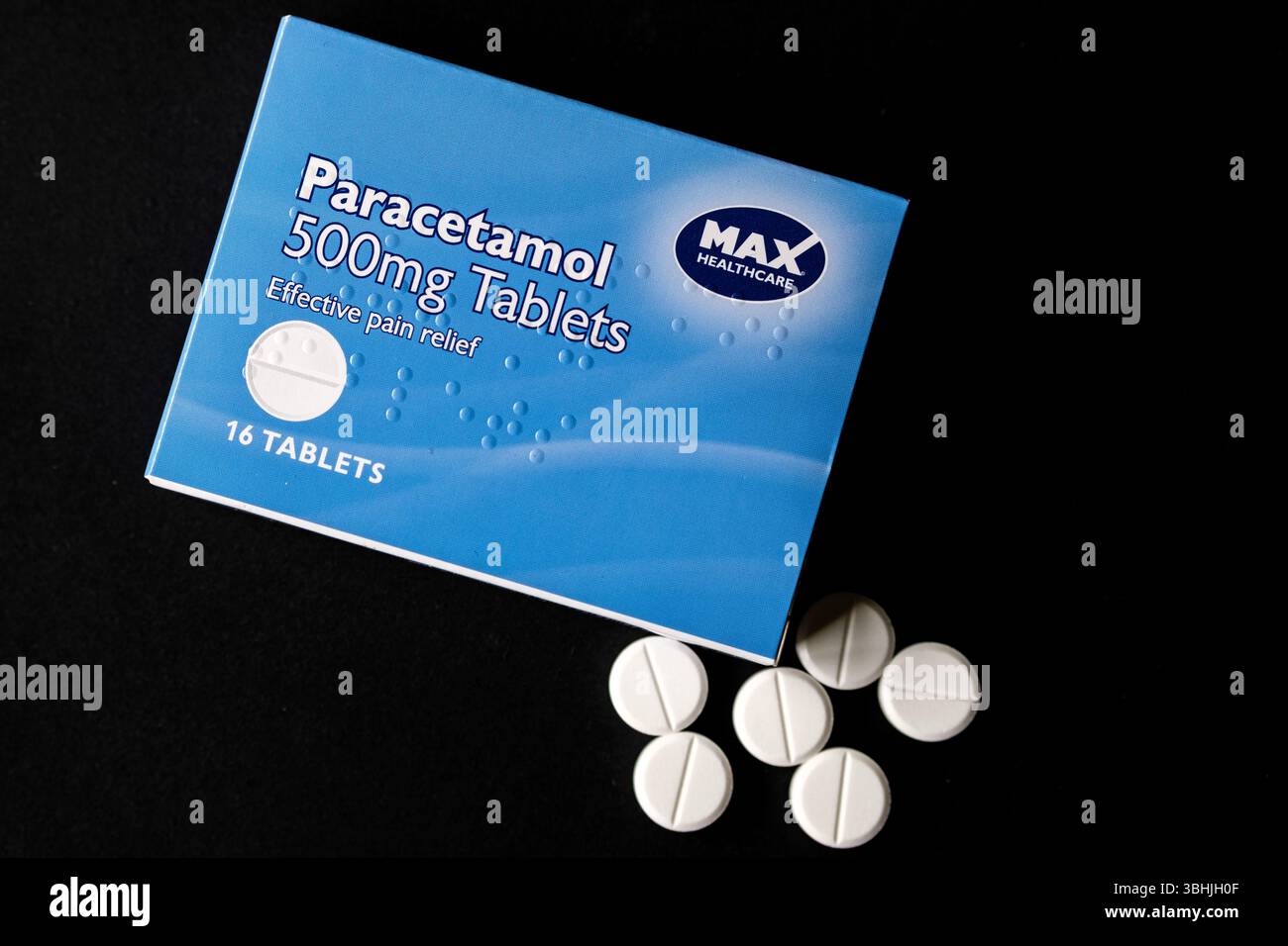 London UK, June 10 2025, Pack Of Paracetamol Pain Killer Tablets Stock ...