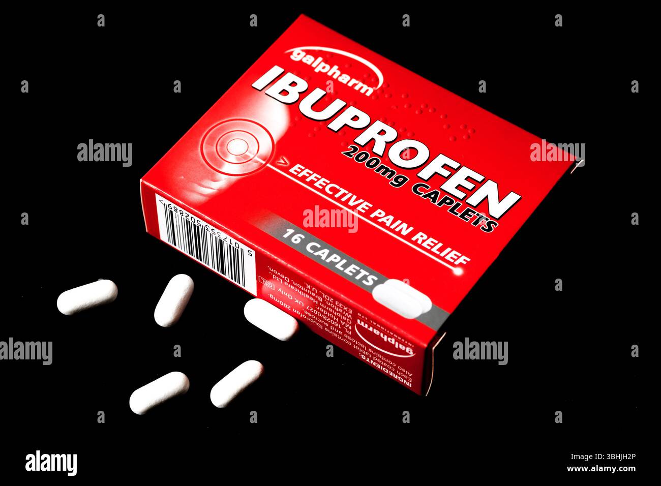 London UK, June 10 2025, Packet Of Ibuprofen Capulets Or Tablets, Pain ...