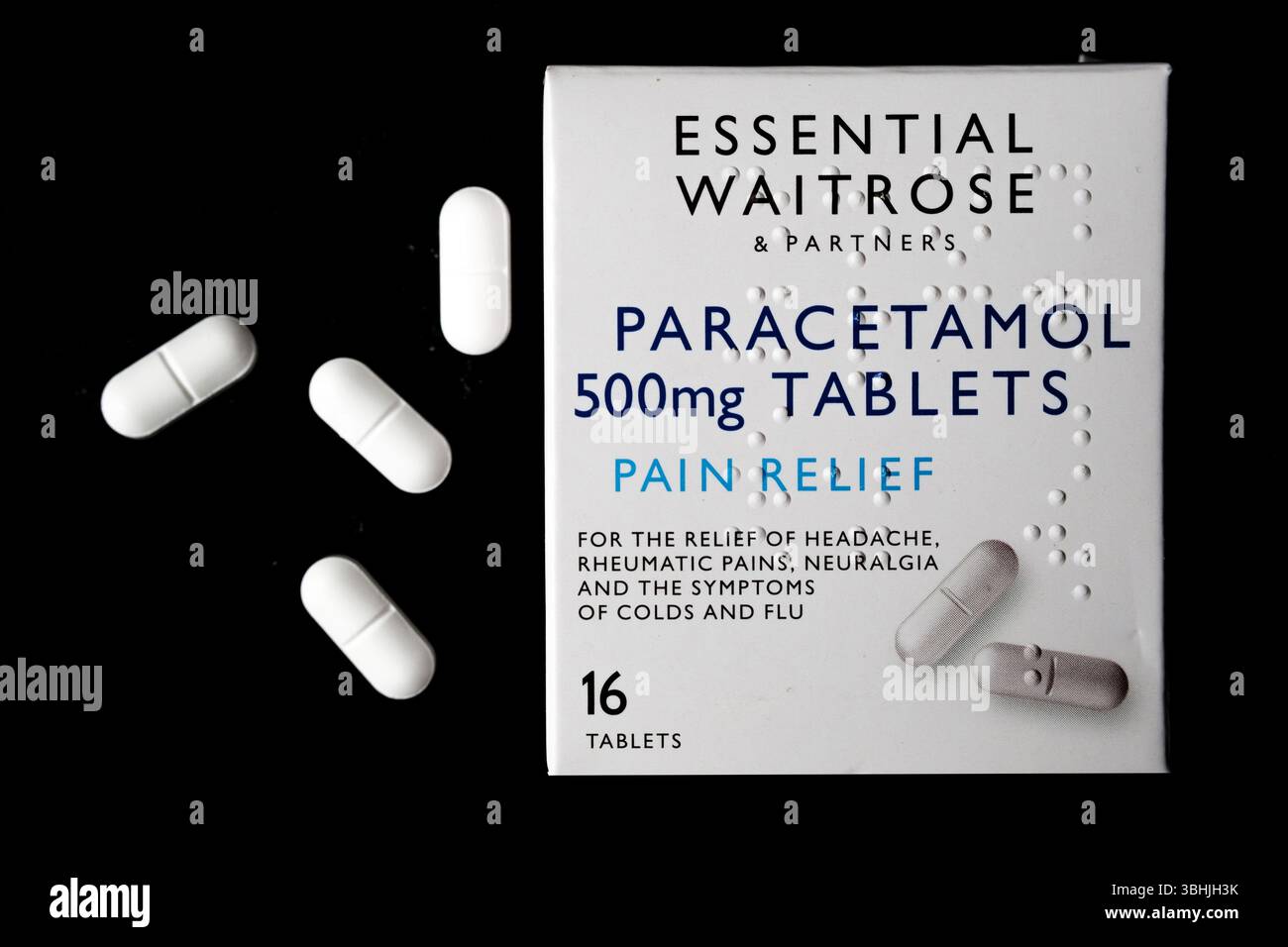 London UK, June 10 2025, Pack Of Paracetamol Pain Killer Tablets Stock ...