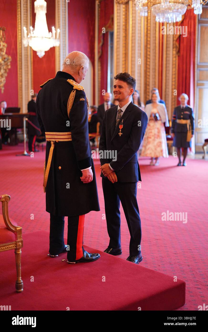 Mr. Thomas Pidcock, from Leeds, is made an Officer of the Order of the ...