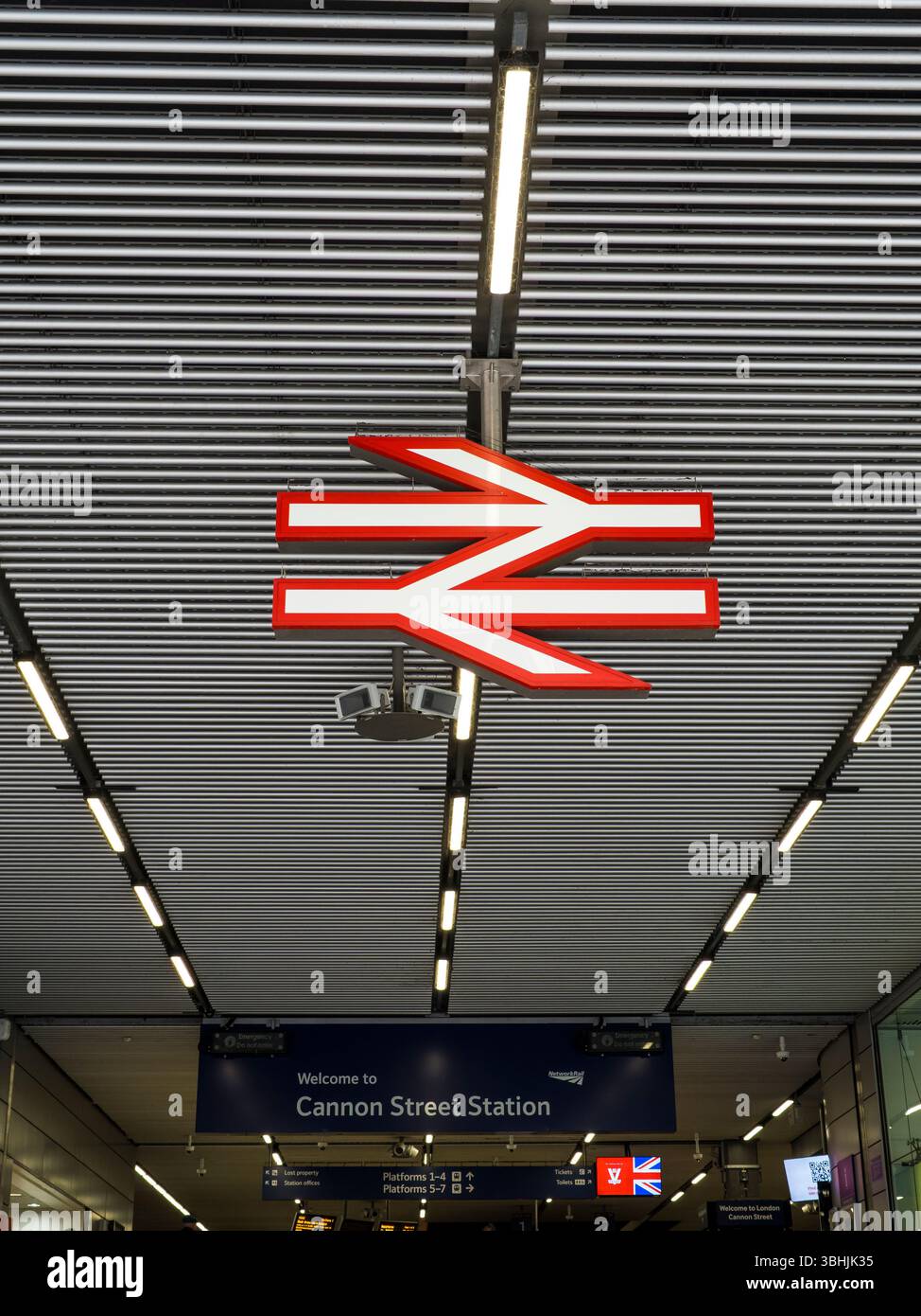 British Rail Logo at Cannon Street, Railway Station, Cannon Bridge ...