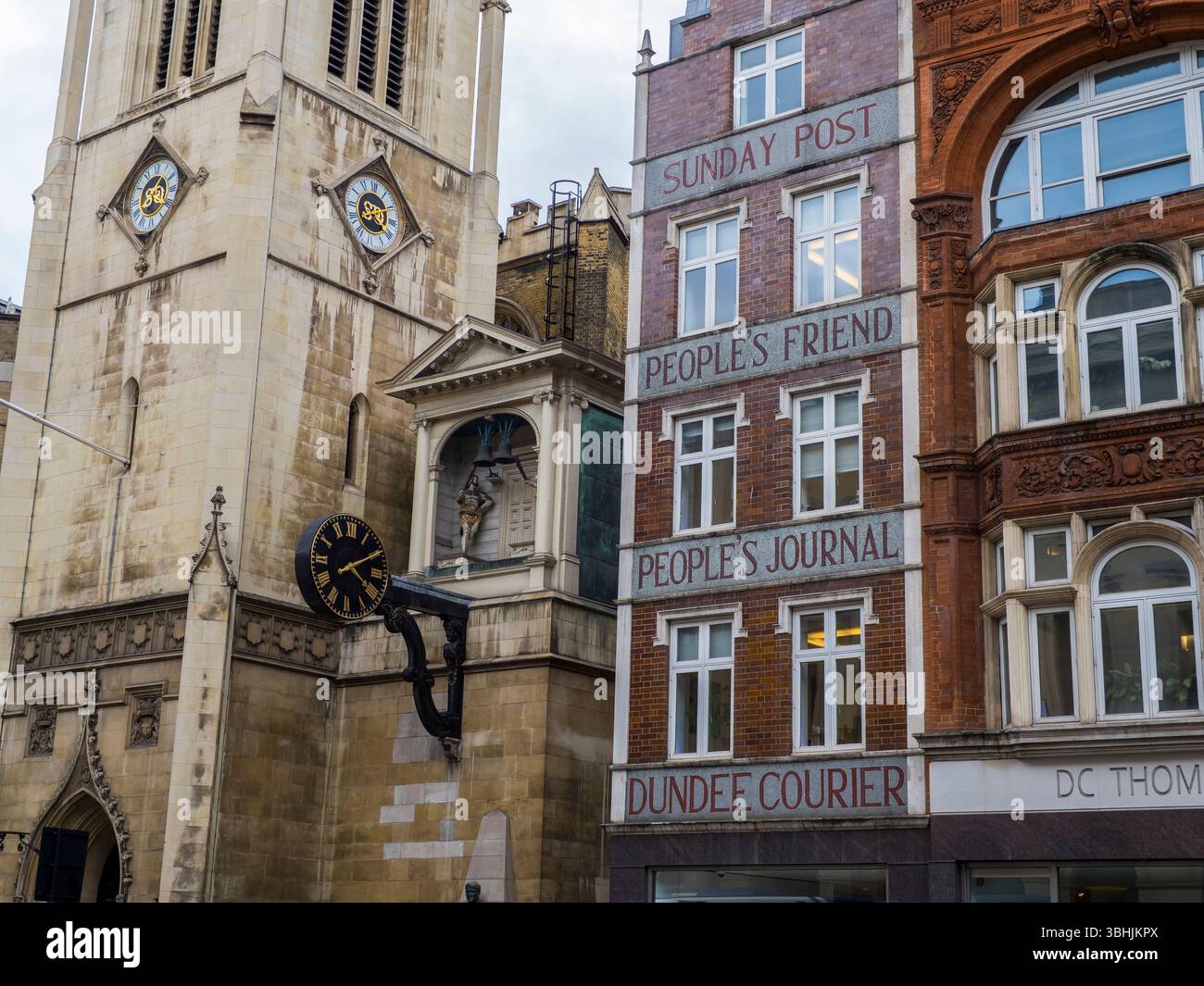 Dundee Courier Building, Fleet Street, London, England, UK, GB Stock ...