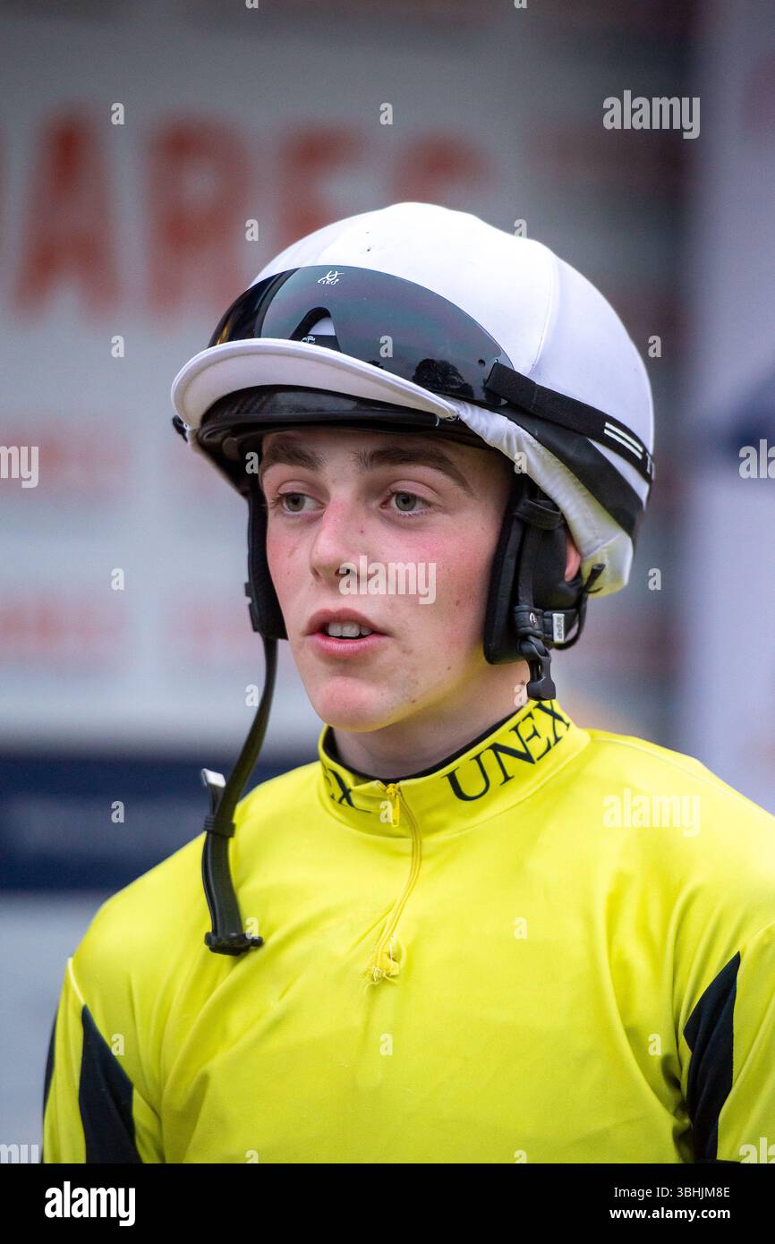 Windsor, Berkshire, UK. 9th June, 2025. Jockey Sean Dylan Bowen in the ...