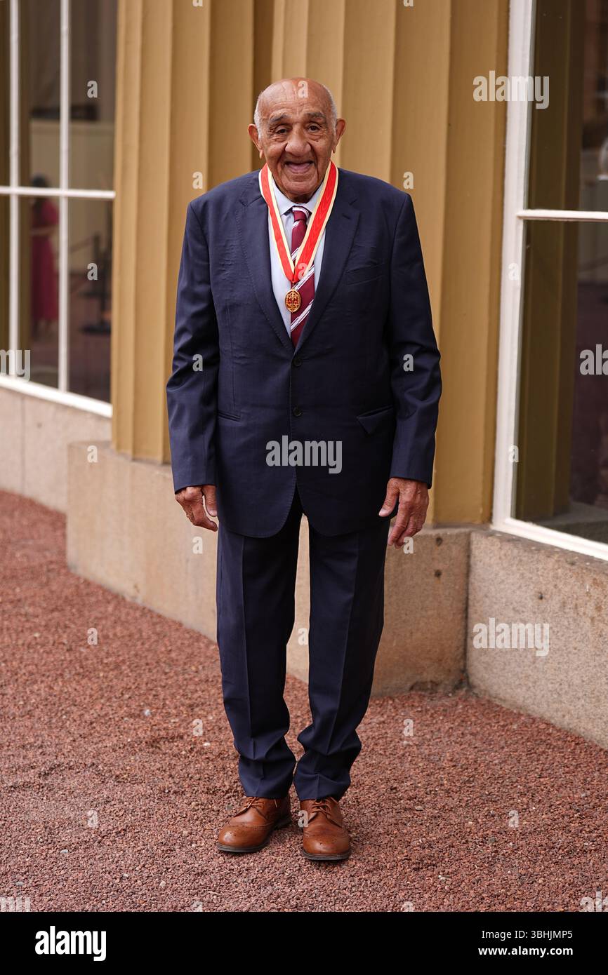 Rugby league star Billy Boston after he received his Knighthood from ...