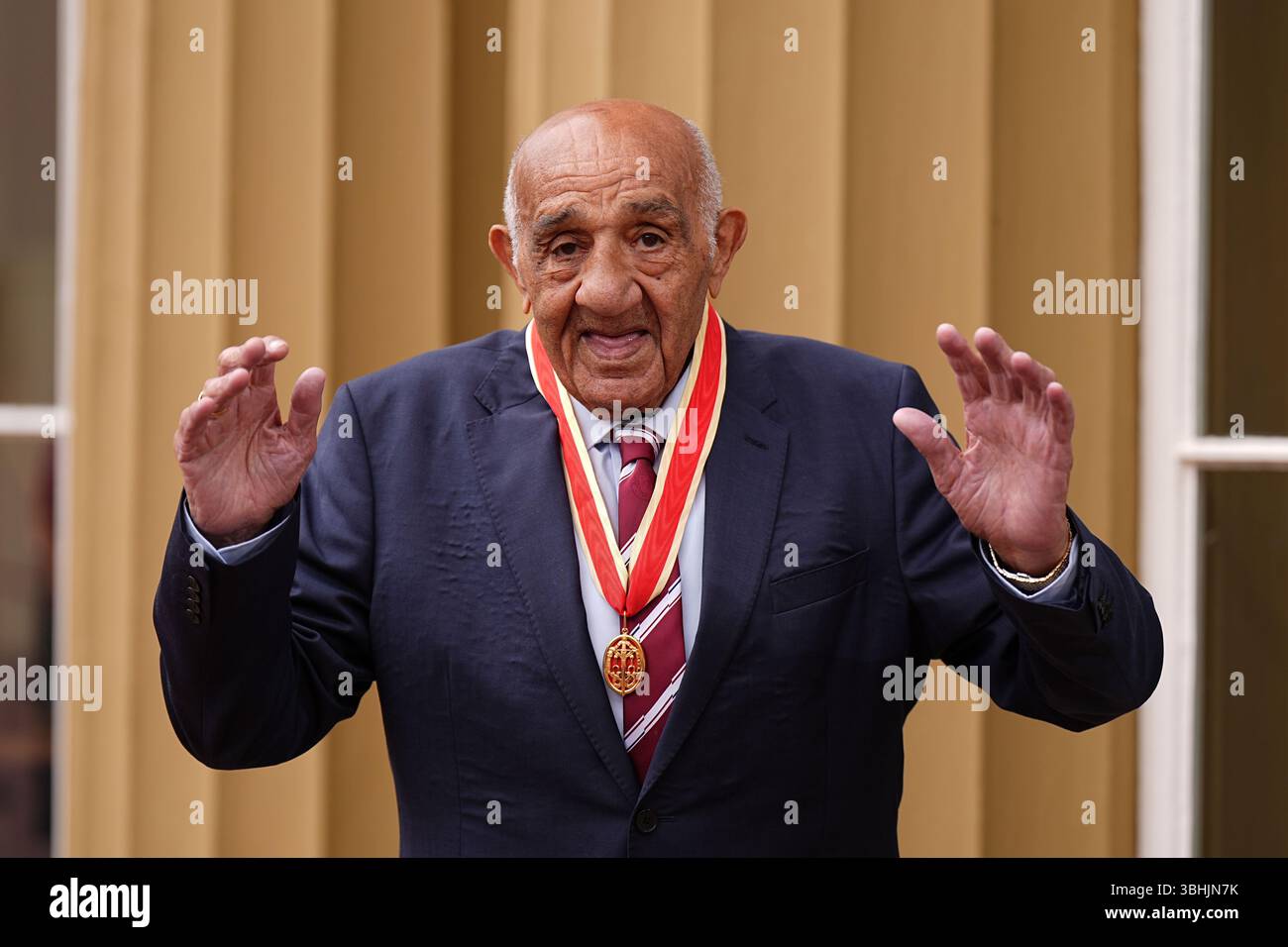 Rugby league star Billy Boston after he received his Knighthood at an ...