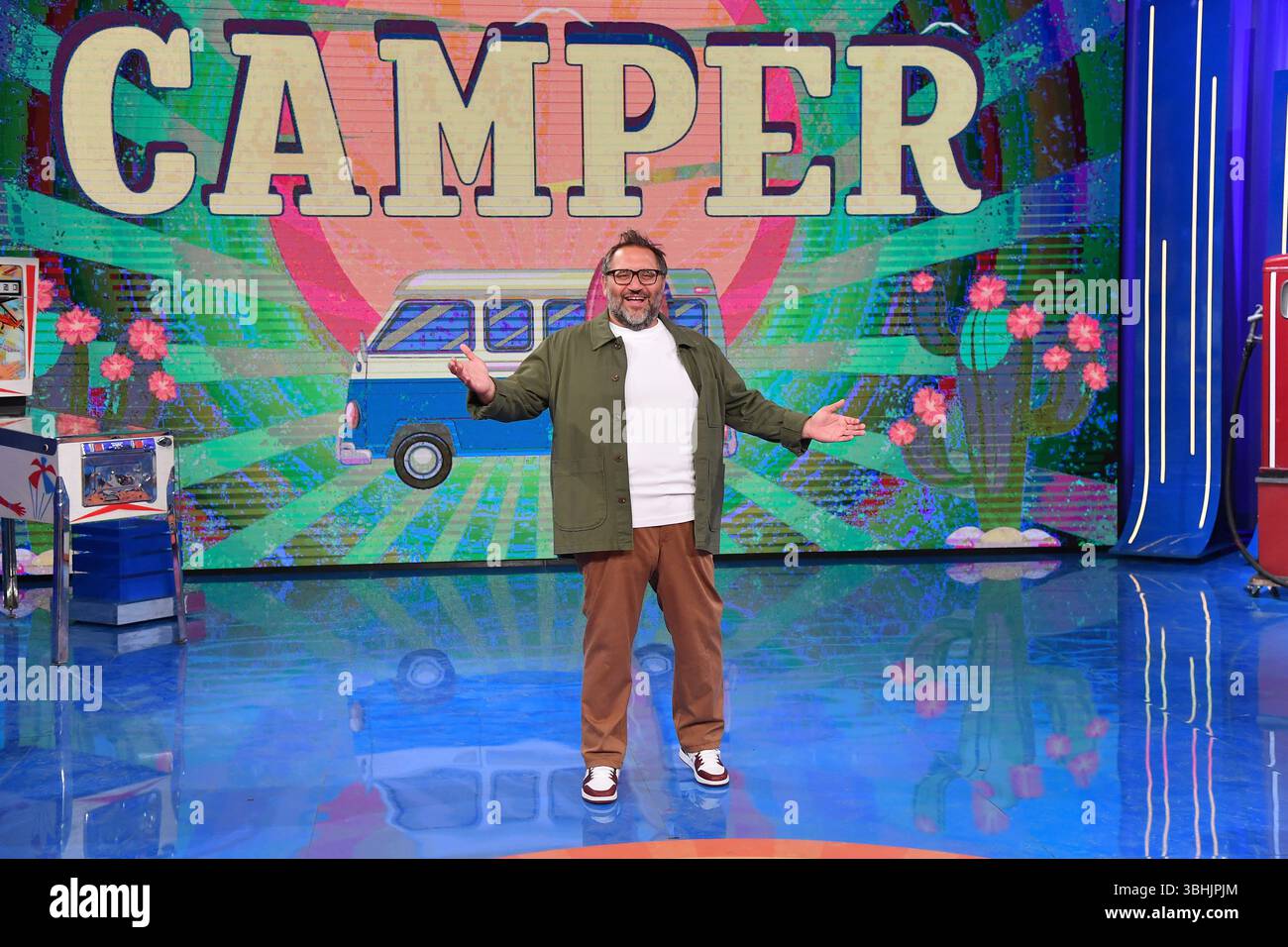 Rome, Italy. 10th June, 2025. Rome, Raffaella Carra' Production Center "Camper" Transmission, In ...