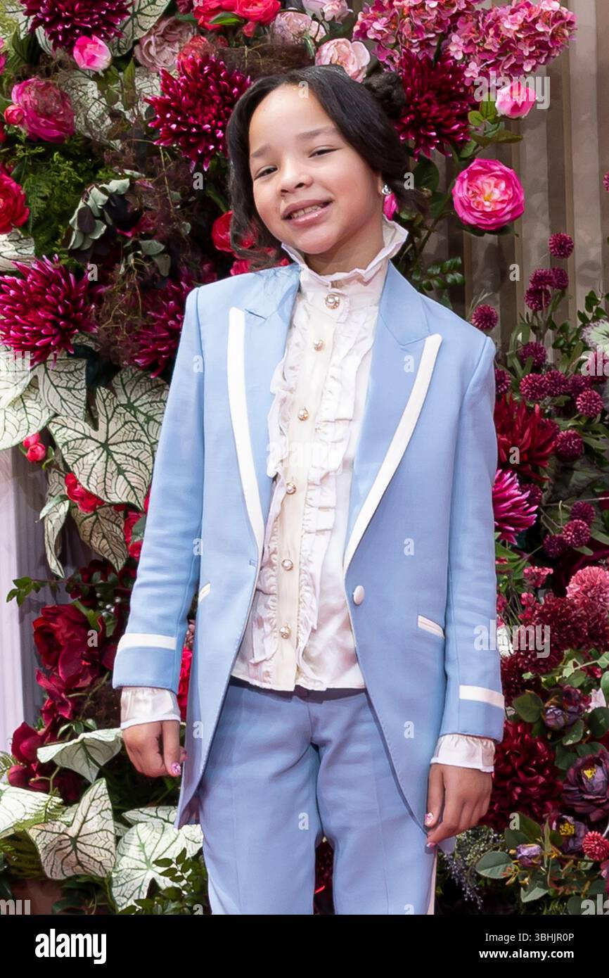 Heiress Harris attends the arrivals of the “BET Awards 2025” at the ...