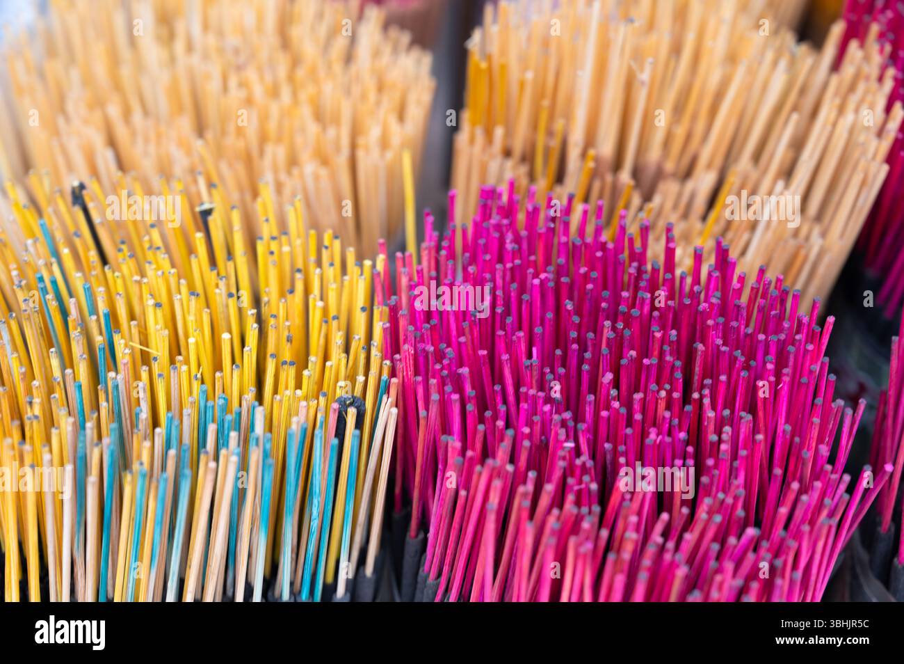 Colorful Incense Sticks On A Market Stall In India, Agarbatti Used For ...