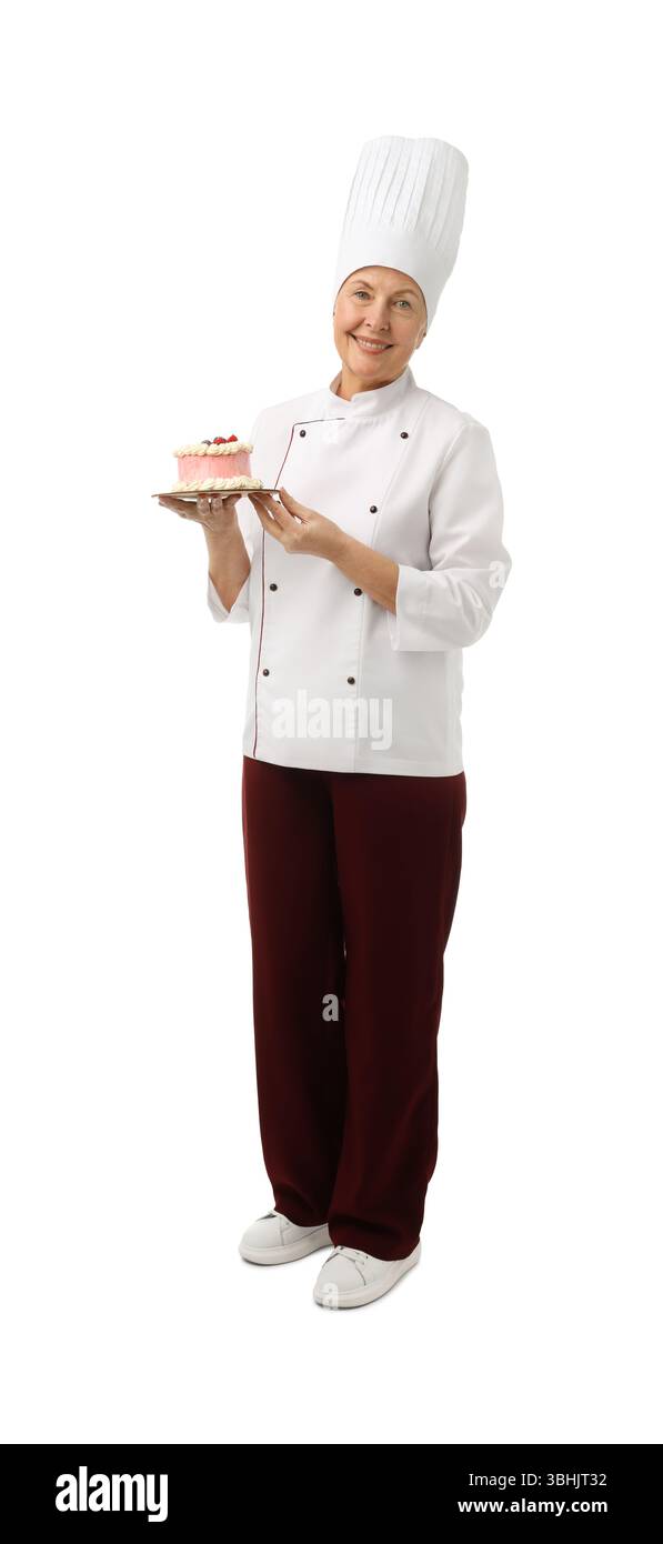 Portrait smiling pastry chef Cut Out Stock Images & Pictures - Alamy