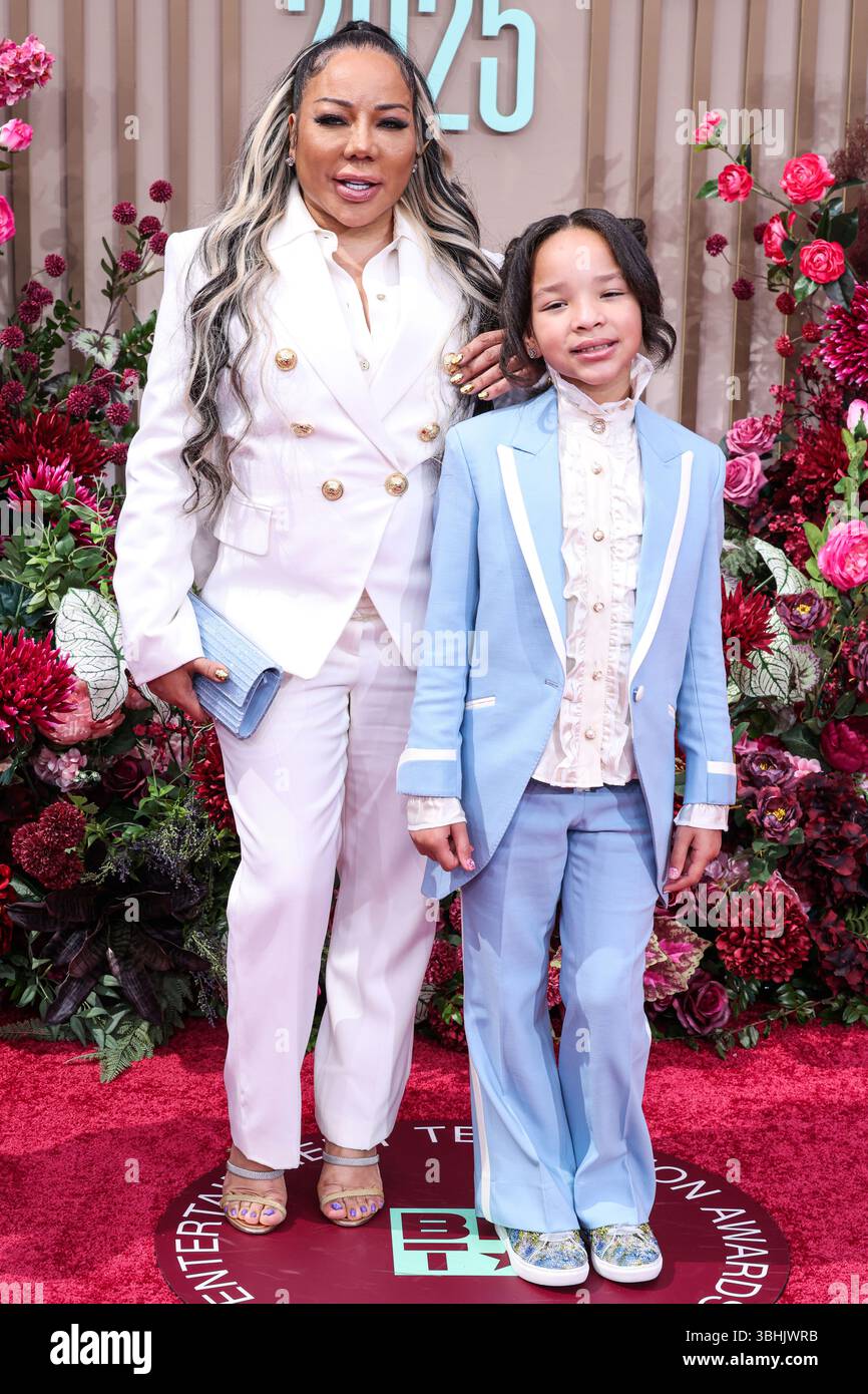 LOS ANGELES, CALIFORNIA, USA - JUNE 09: Tiny Harris and daughter ...