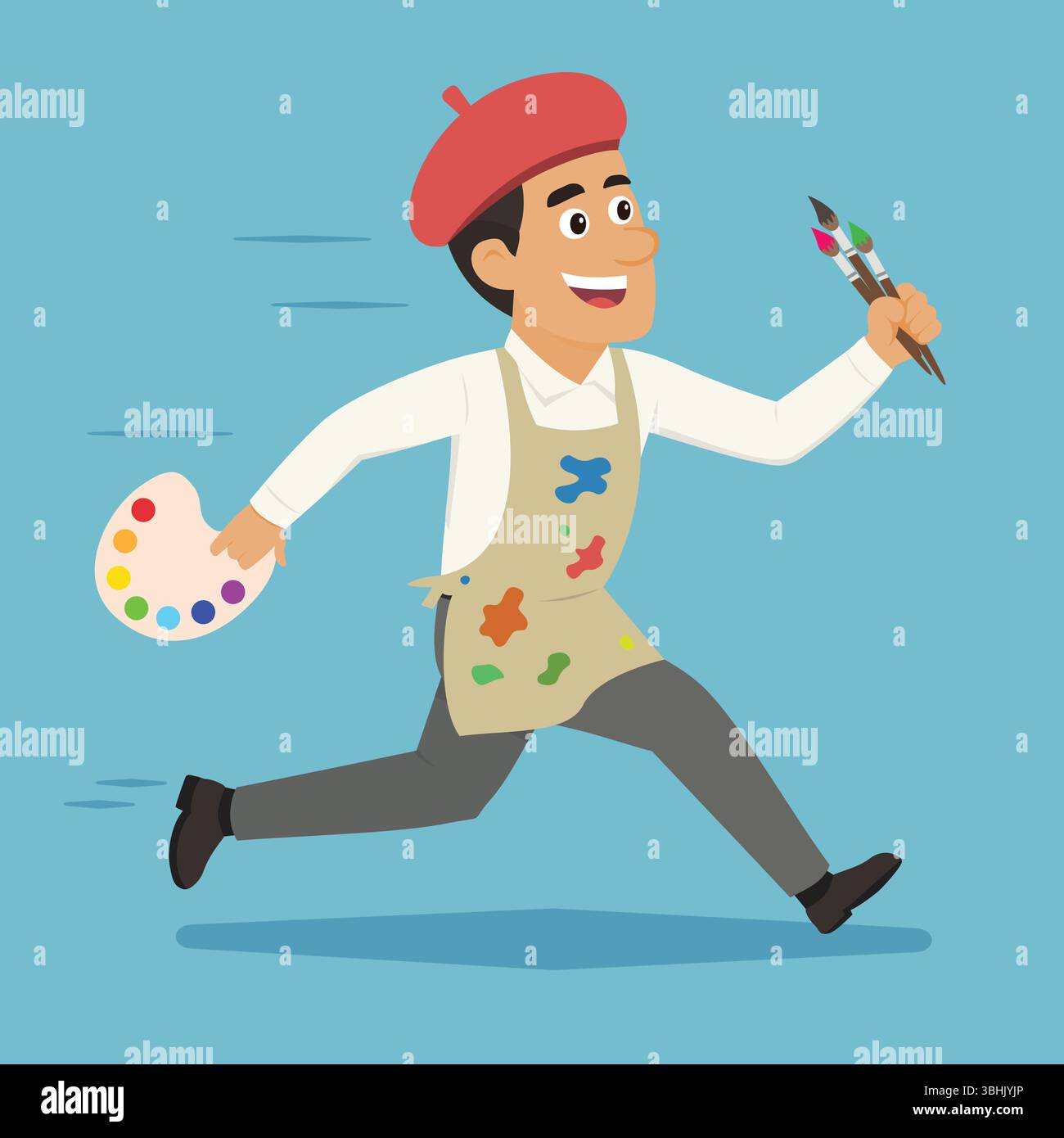 Paint brushes artist Stock Vector Images - Alamy