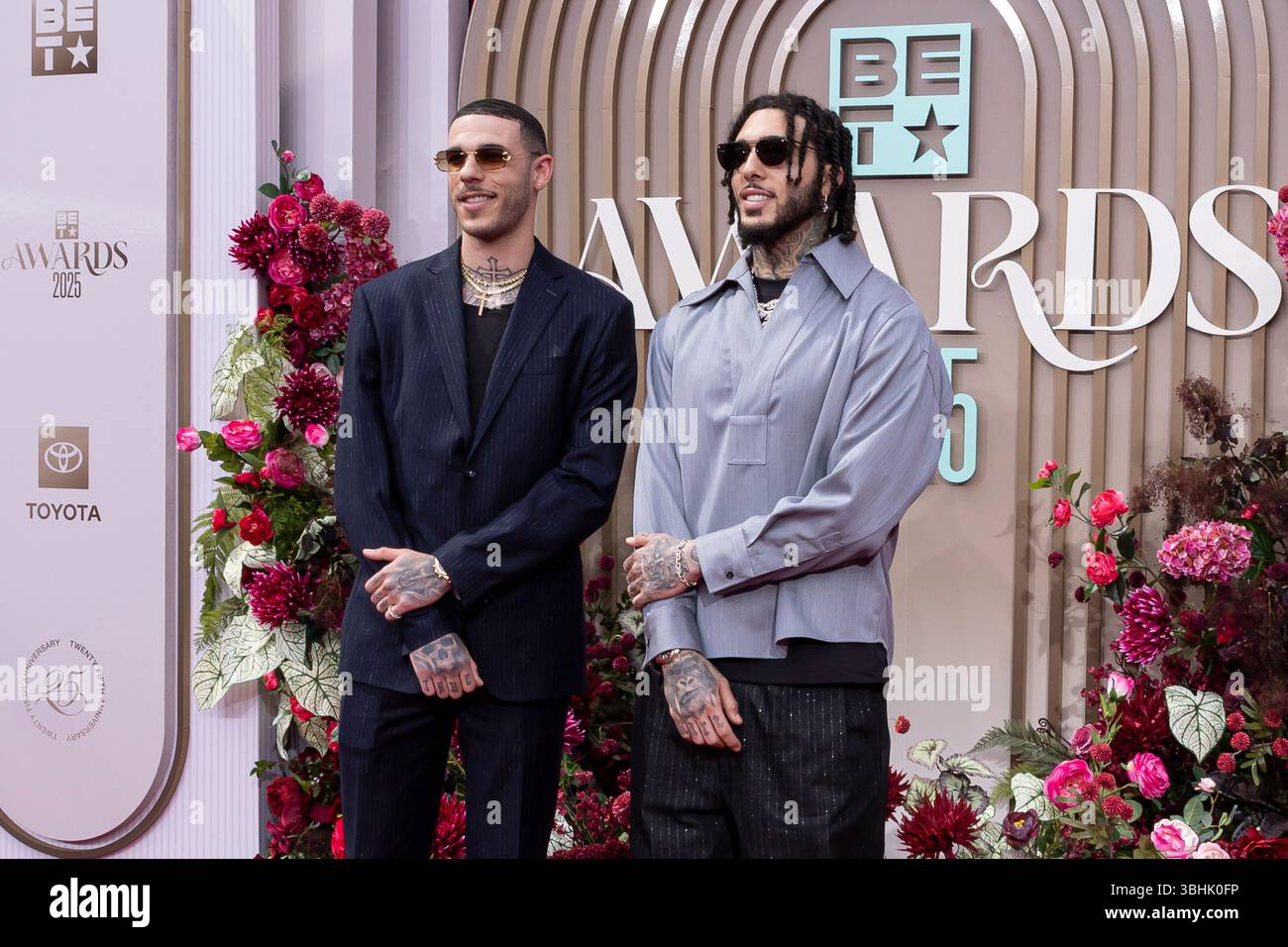 Los Angeles, USA. 09th June, 2025. Lonzo Ball and Gelo attend the ...
