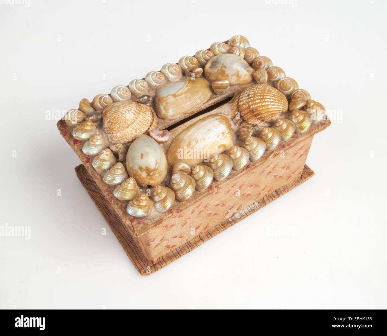 Antique Shell Art Money Box 1890 Stock Photo - Alamy