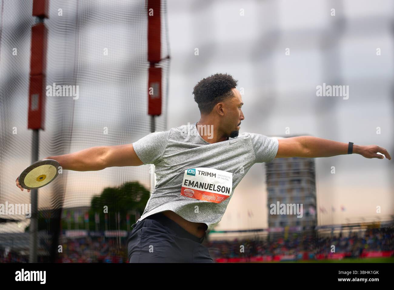 HENGELO , NETHERLANDS - JUNE 9: Shaquille Emanuelson (NL) competing in ...