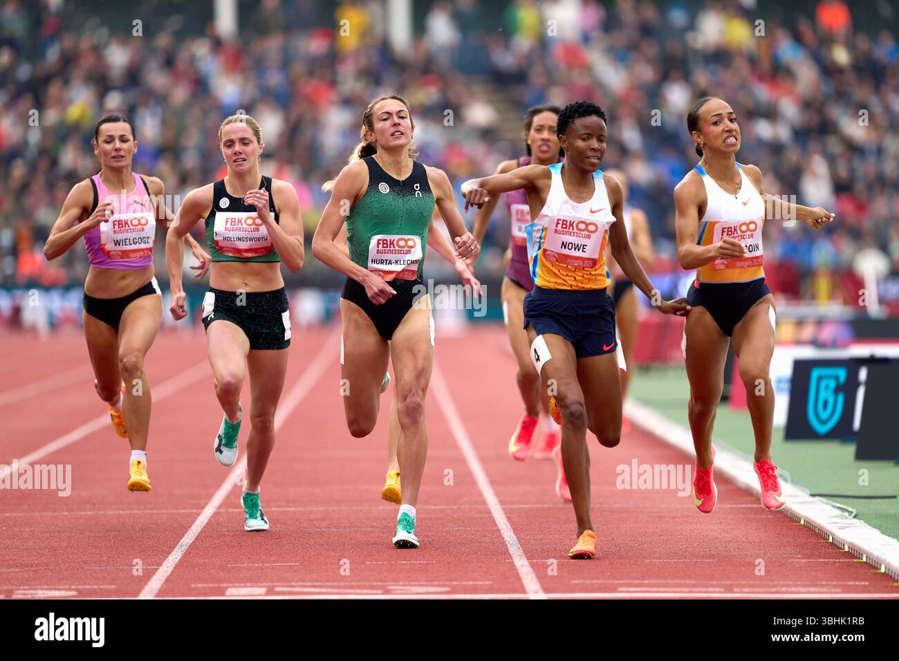 HENGELO , NETHERLANDS - JUNE 9: Anais Bourgiun (FRA), Oratiel Nowe (BOT ...