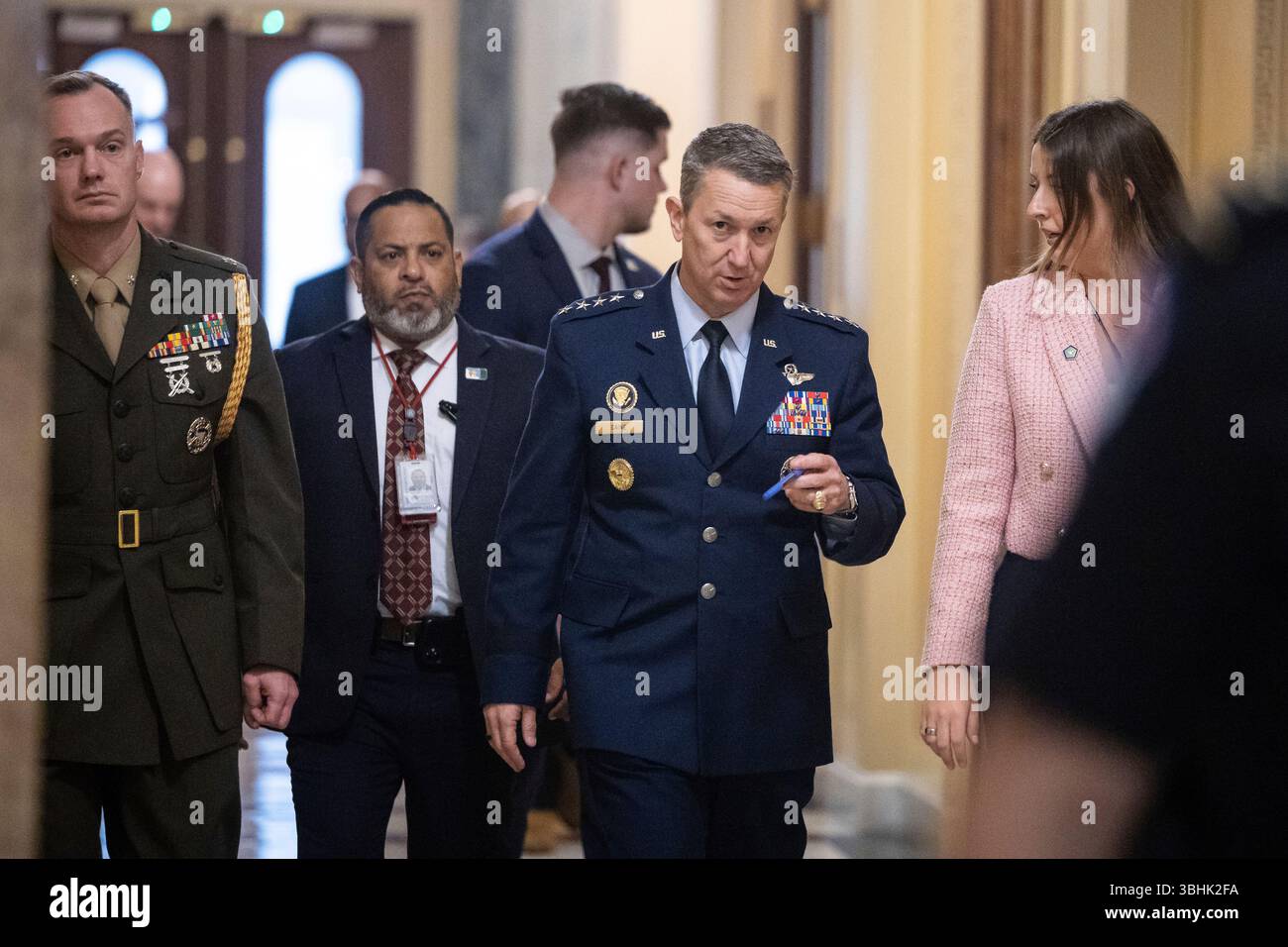 Chairman of the Joint Chiefs of Staff Dan Caine arrives for an ...