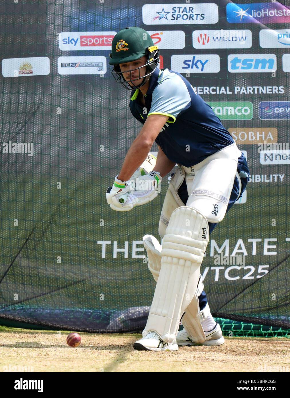 Australia's Sam Konstas during a nets session at Lord's, London ...