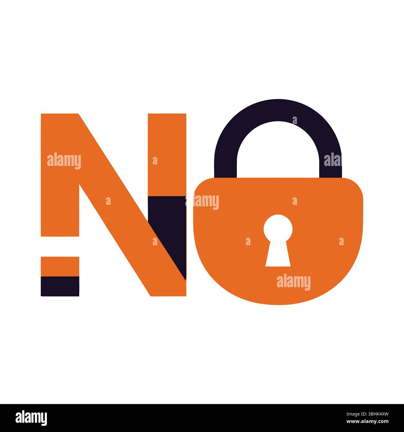 A graphic design featuring the word NO in a bold, geometric style, with ...