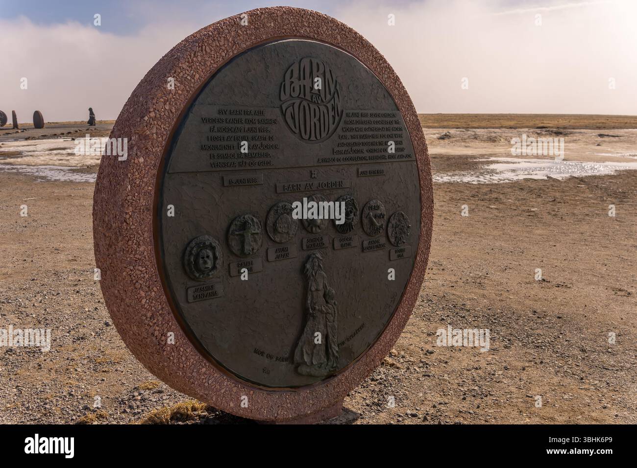 CHILDREN OF THE EARTH MONUMENT North Cape plateau Honningsvag Norway ...