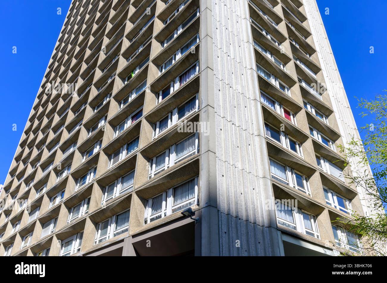 Les Olympiades district in Paris. Built from 1969-74 with towers and a ...