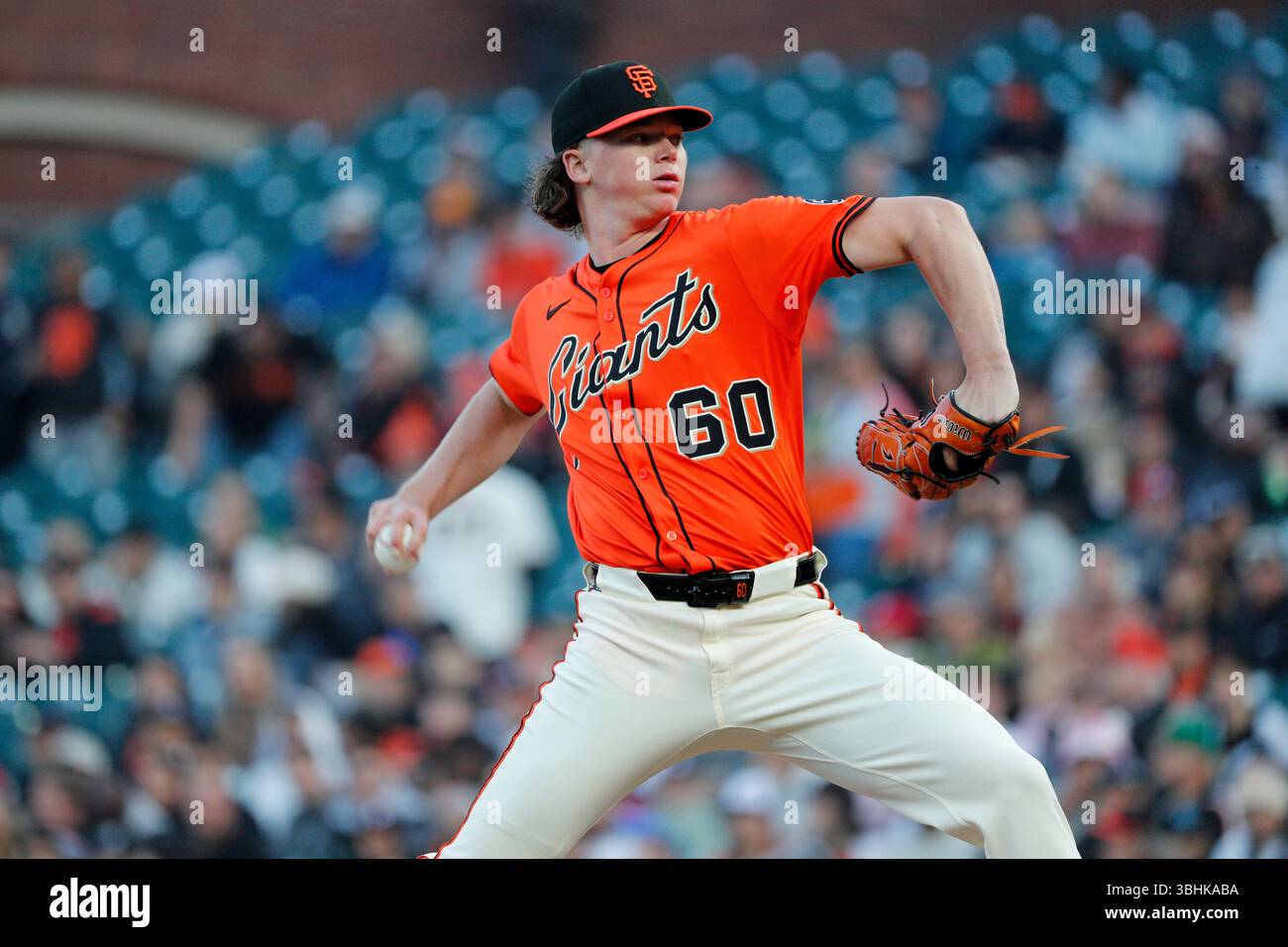 San Francisco Giants starting pitcher Hayden Birdsong (60) against the ...