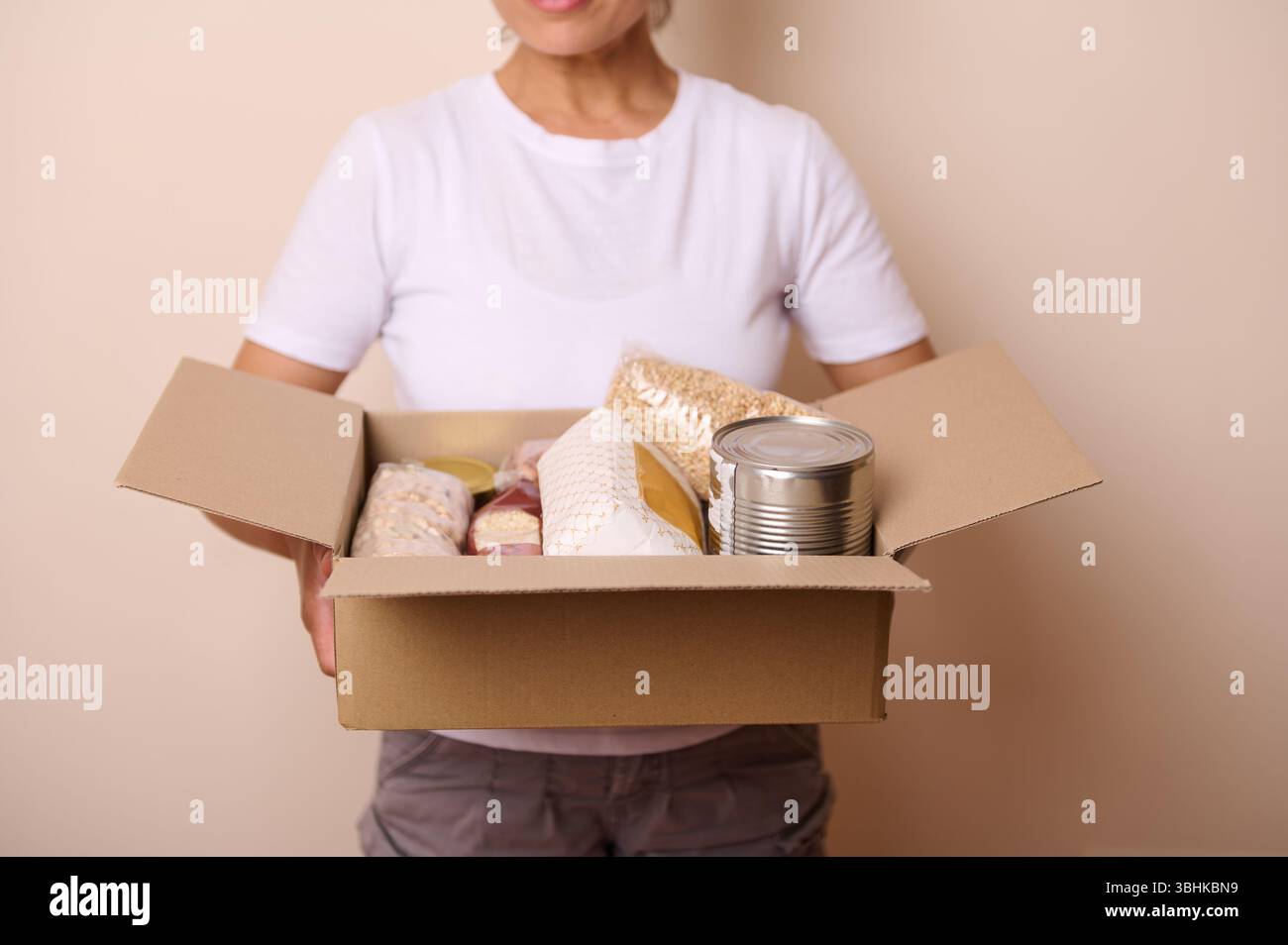 Community assistance represented in this image shows a carton with ...