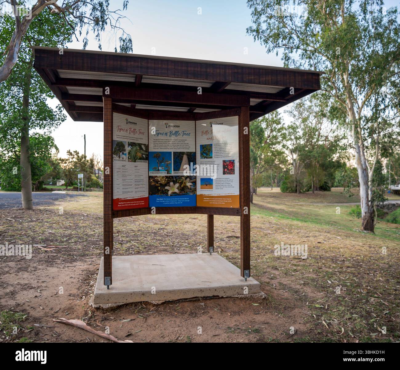 Rustic Outdoor Maranoa Regional Council Information Board About Bottle ...