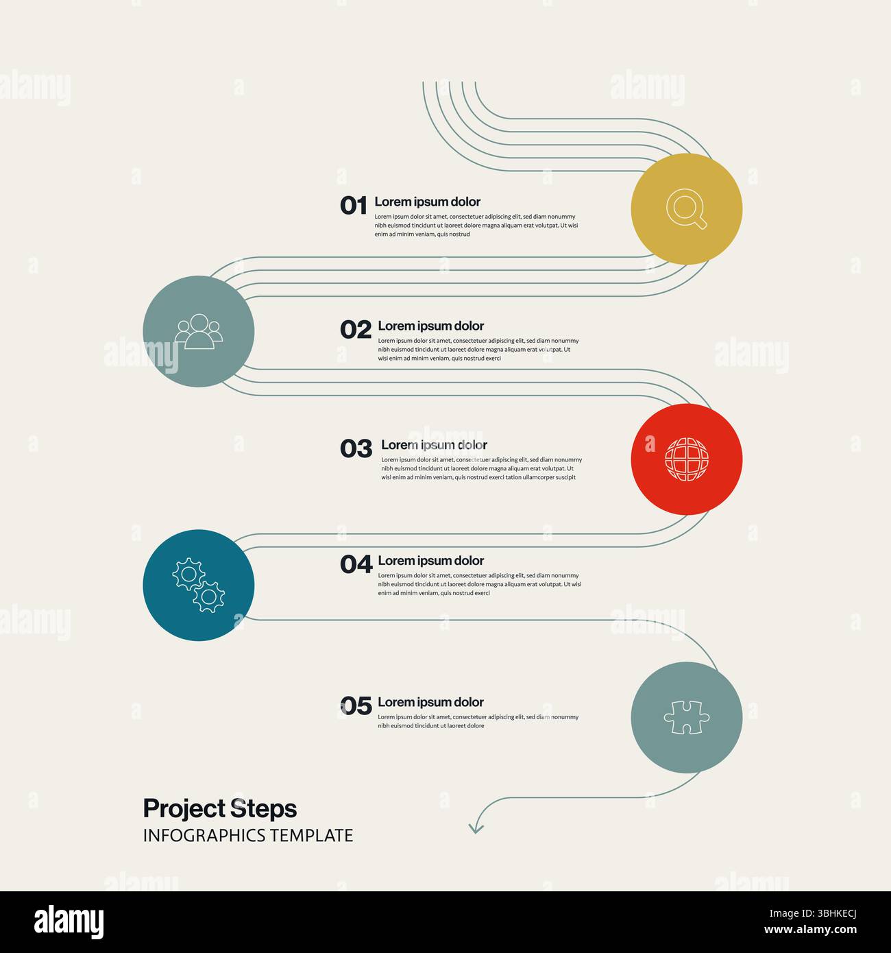 Timeline infographic template with multiple options hi-res stock ...