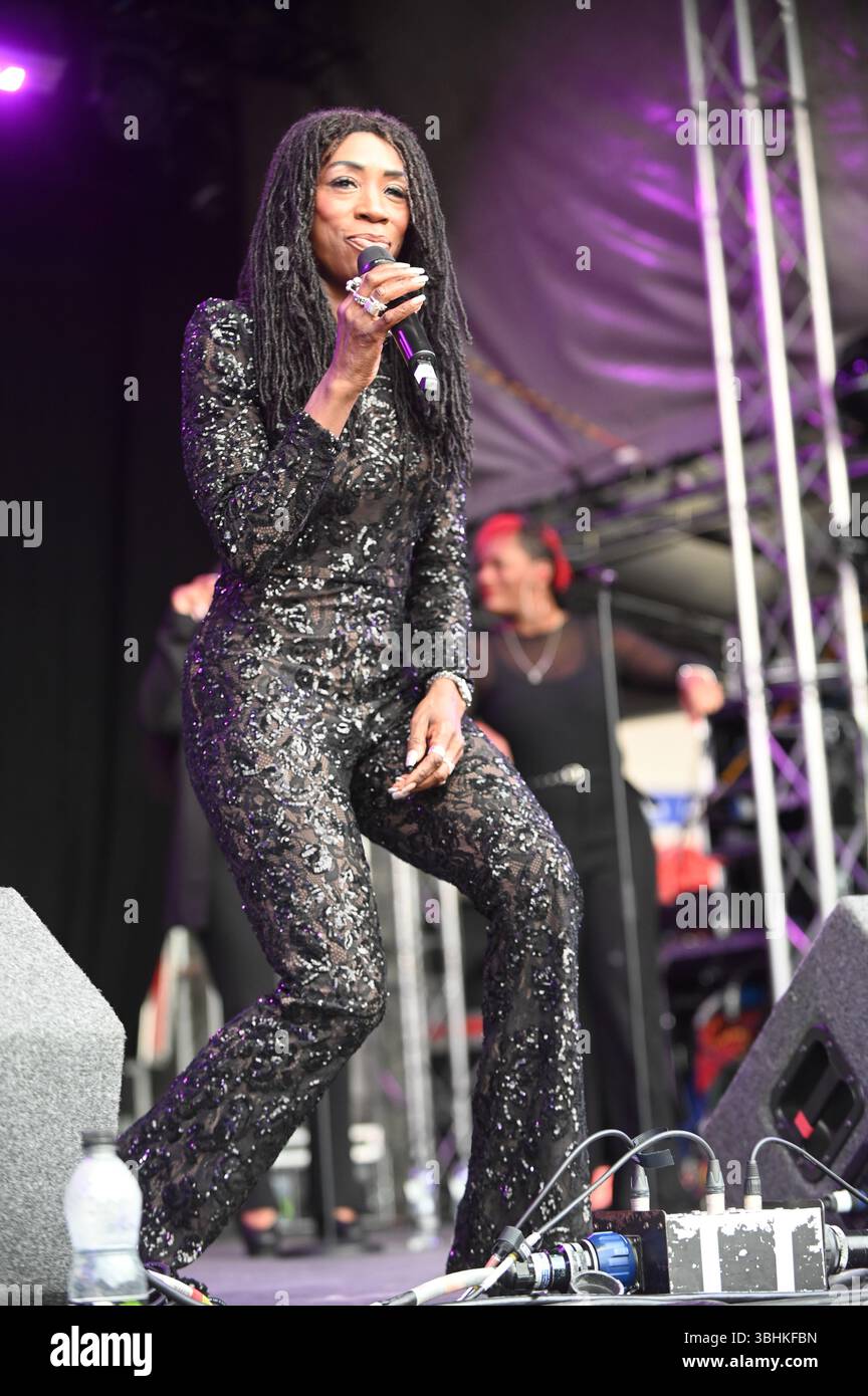 Heather Small Performing at Donny Fest 2025 , Doncaster, UK Stock Photo ...