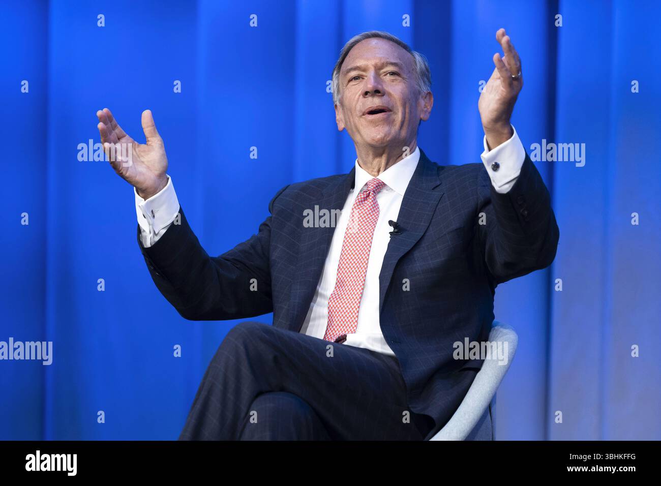 Mike Pompeo, former U.S. Secretary of State, speaks at the Swissmem Industry Day, Tuesday, June ...