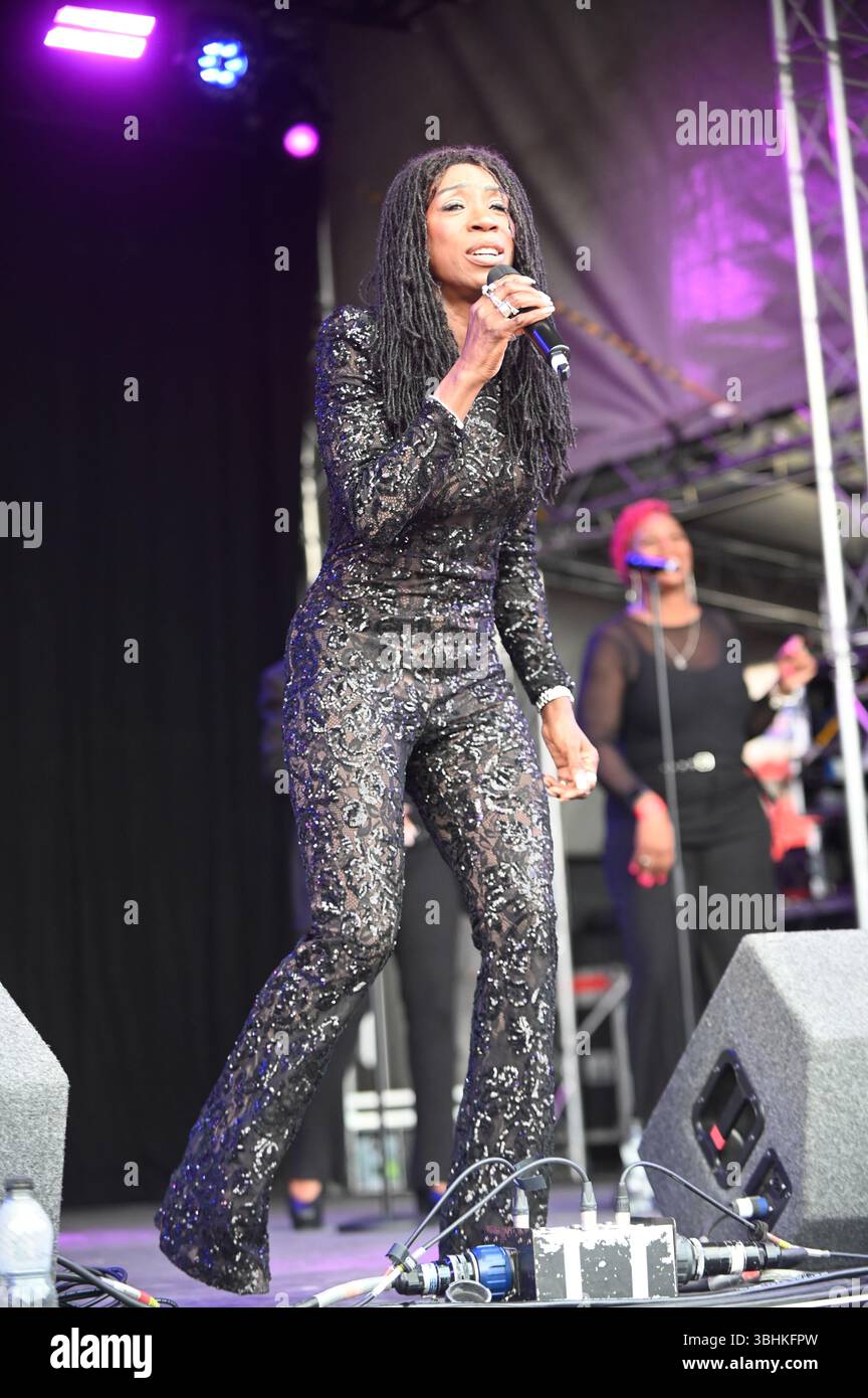 Heather Small Performing at Donny Fest 2025 , Doncaster, UK Stock Photo ...