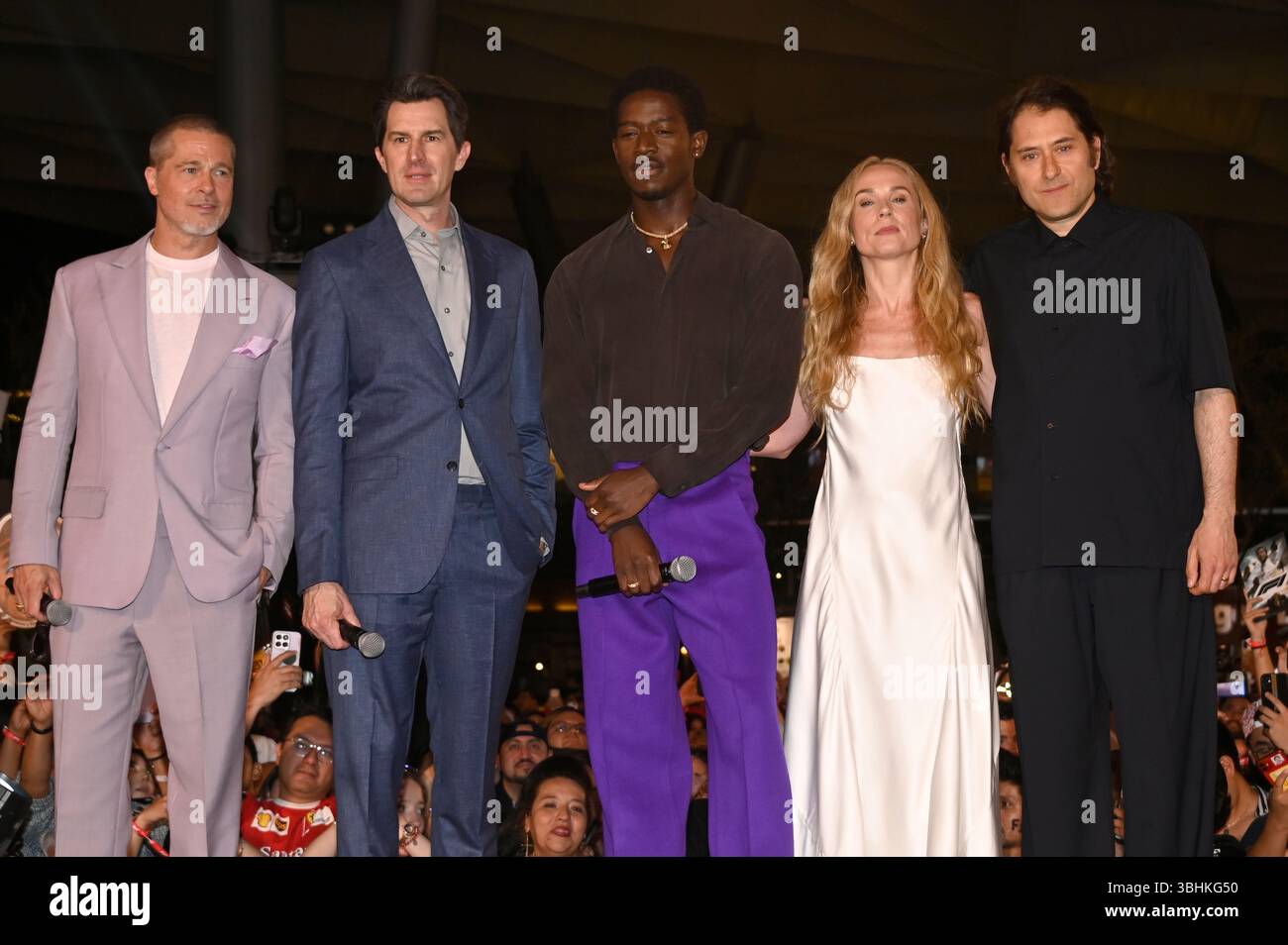 Mexico City, Mexico. 09th June, 2025. (L-R) Brad Pitt, Director Joseph ...