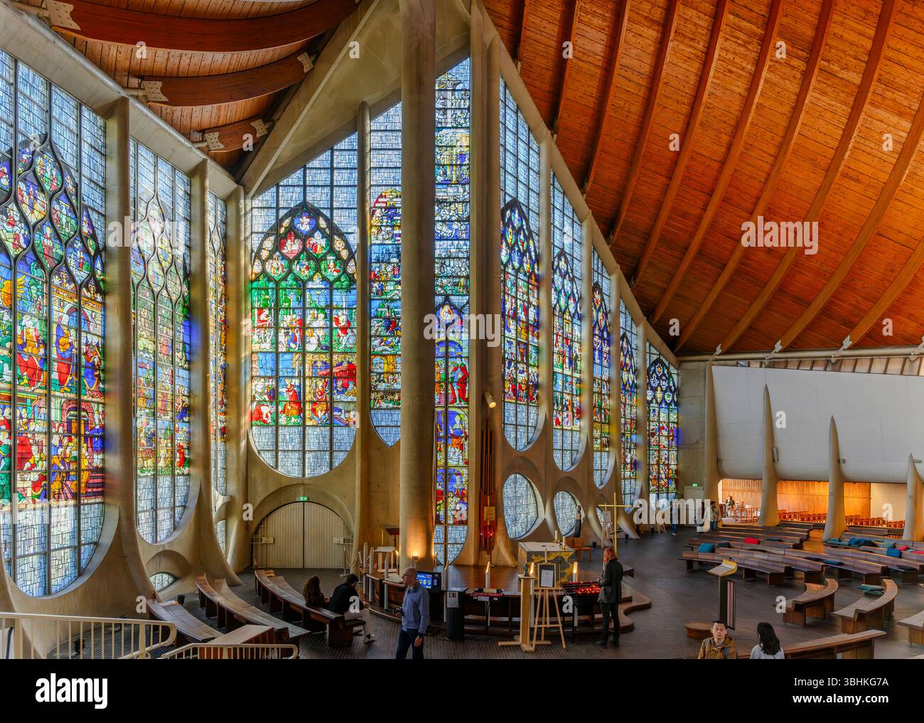 Inside Saint Joan of Arc Church (Église Sainte-Jeanne-d'Arc) in Rouen ...