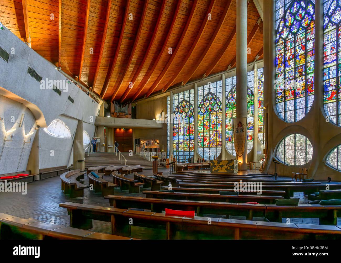 Inside Saint Joan of Arc Church (Église Sainte-Jeanne-d'Arc) in Rouen ...