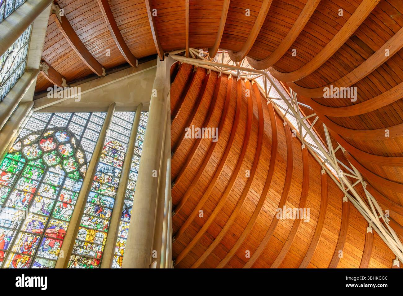 Inside Saint Joan of Arc Church (Église Sainte-Jeanne-d'Arc) in Rouen ...