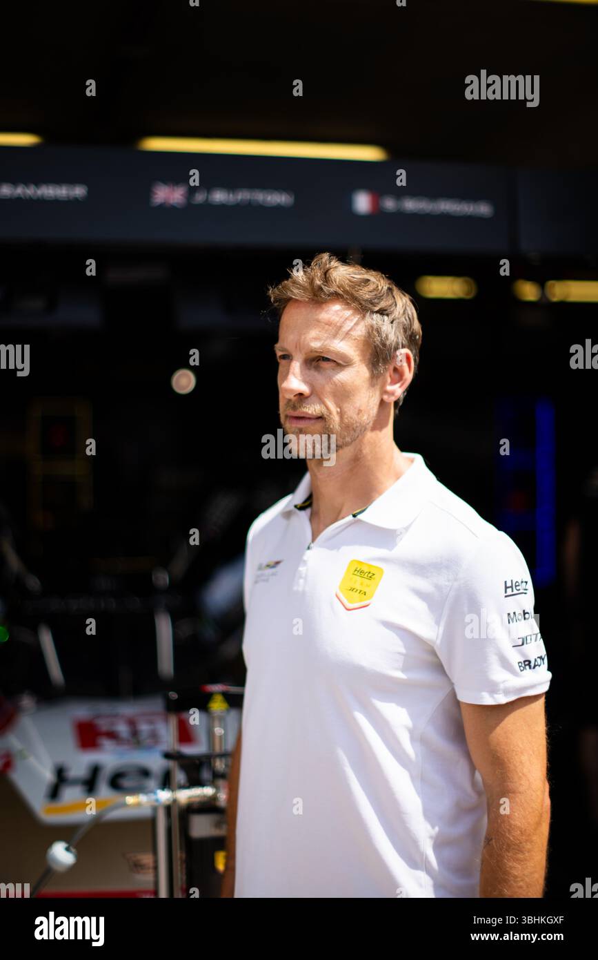 BUTTON Jenson (gbr), Cadillac Hertz Team Jota, Cadillac V-Series.R, #38 ...