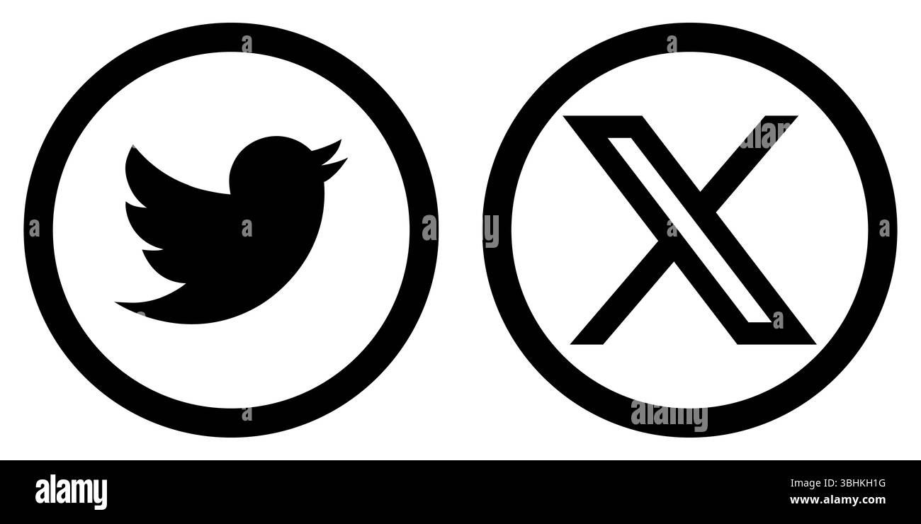 Twitter x logo tweet Stock Vector Images - Alamy