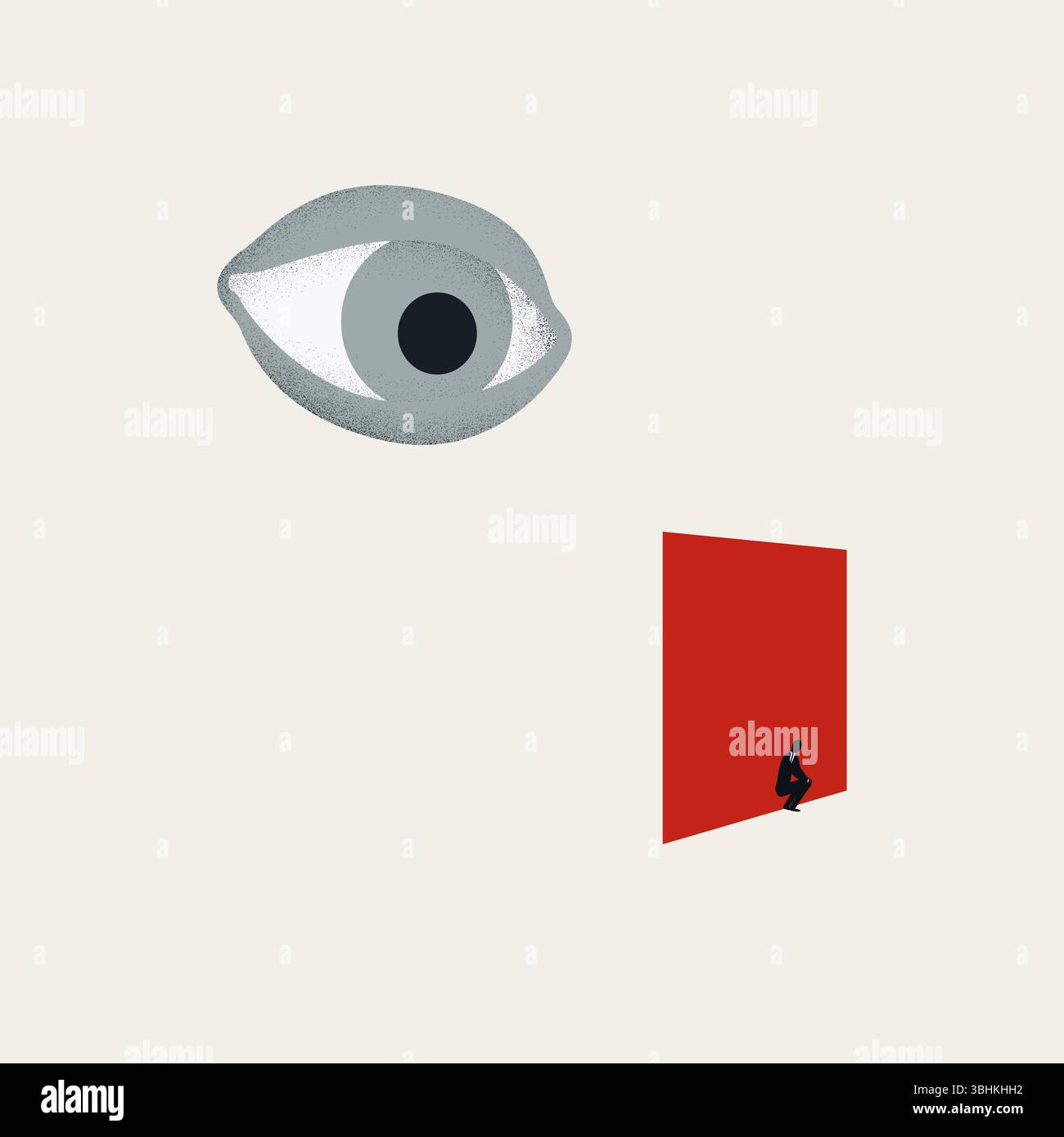 Surveillance and lack of privacy vector concept. Symbol of spying ...