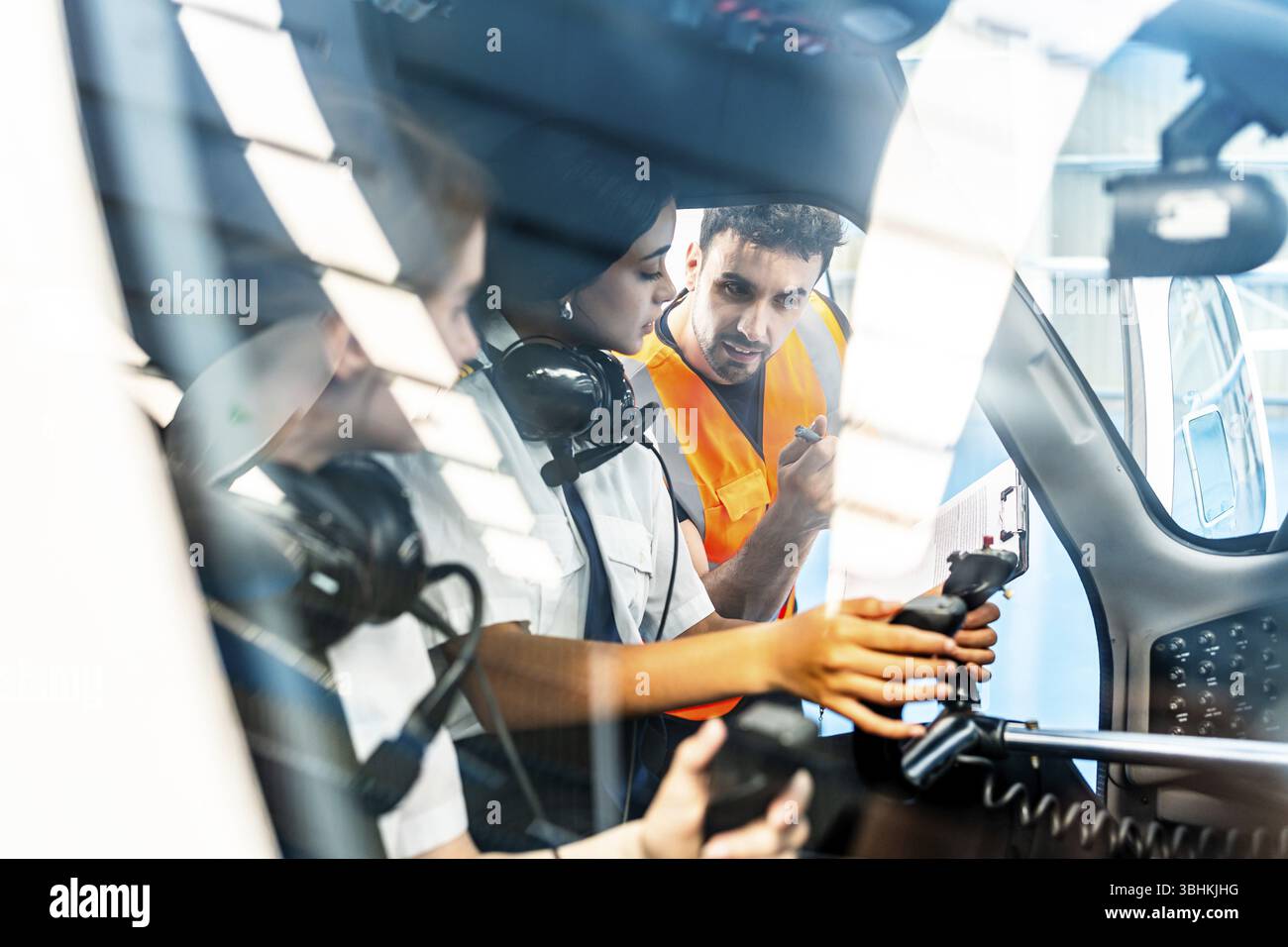 Airplane interior and adult exercise hi-res stock photography and ...