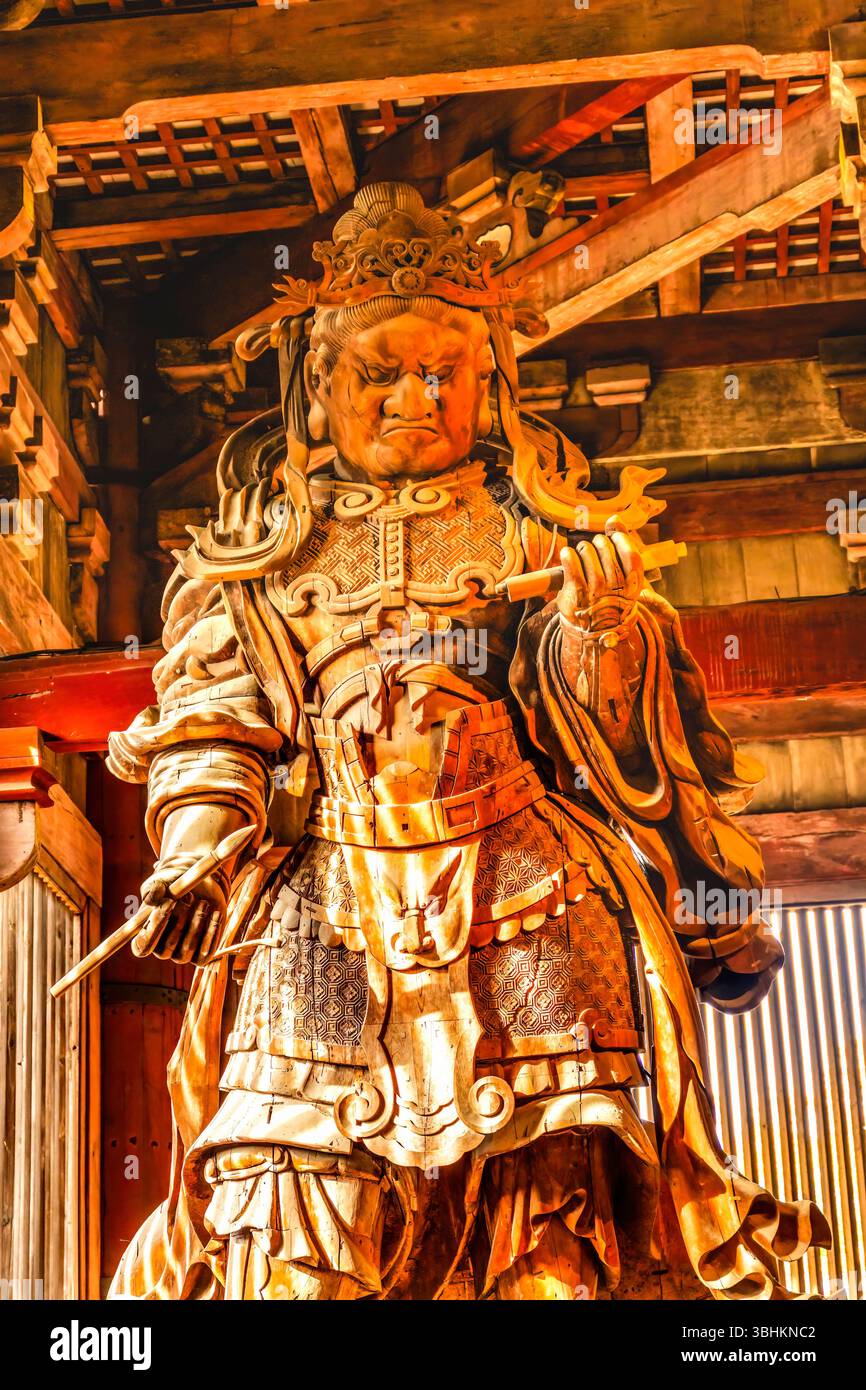 Nio Guardian Warrior Statue Great Buddha Hall Todaiji Buddhist Temple ...