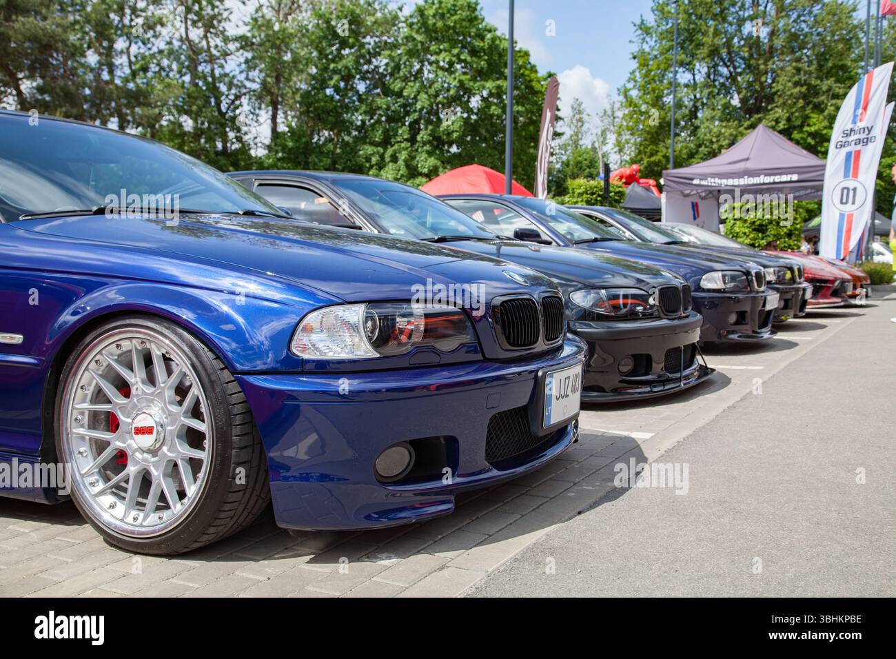 Vilnius, Lithuania - 31-05-2025 -Lineup of BMW 3 Series Cars in ...