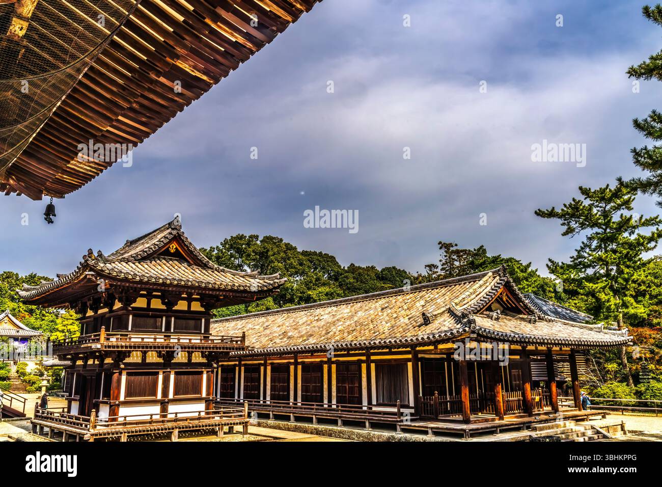 Main Halls Toshodaiji Buddhist Temple Nara Japan. Temple founded in 759 ...