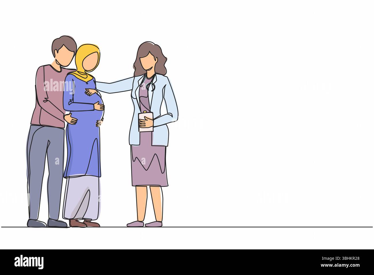 Woman talking husband in Stock Vector Images - Alamy