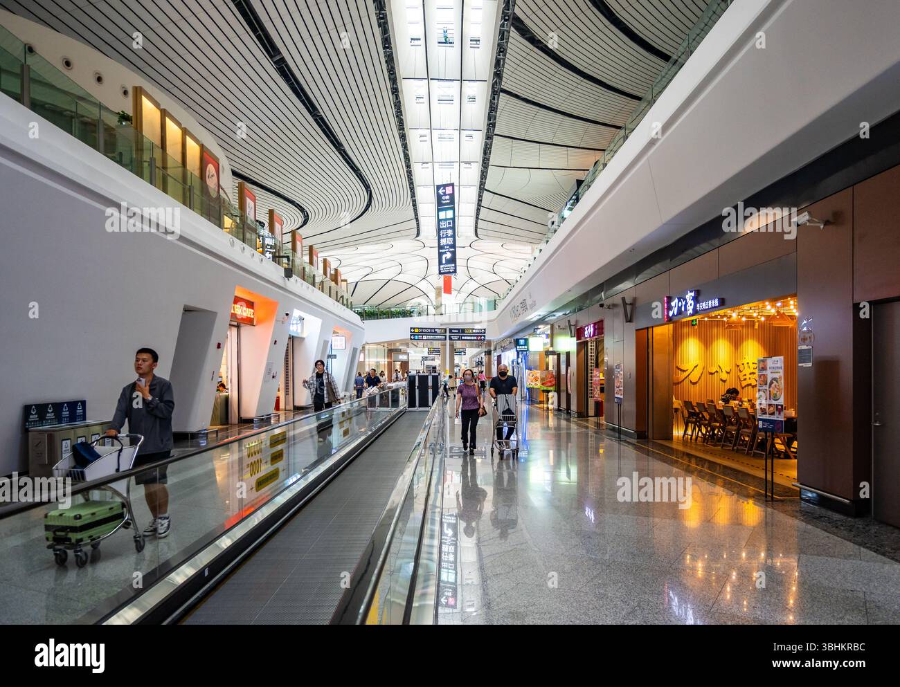 Inside the terminal of the brand new Beijing Daxing International ...