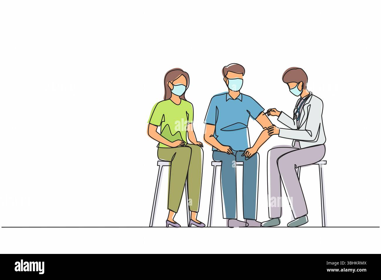 Doctor drawing antiviral vaccine Stock Vector Images - Alamy
