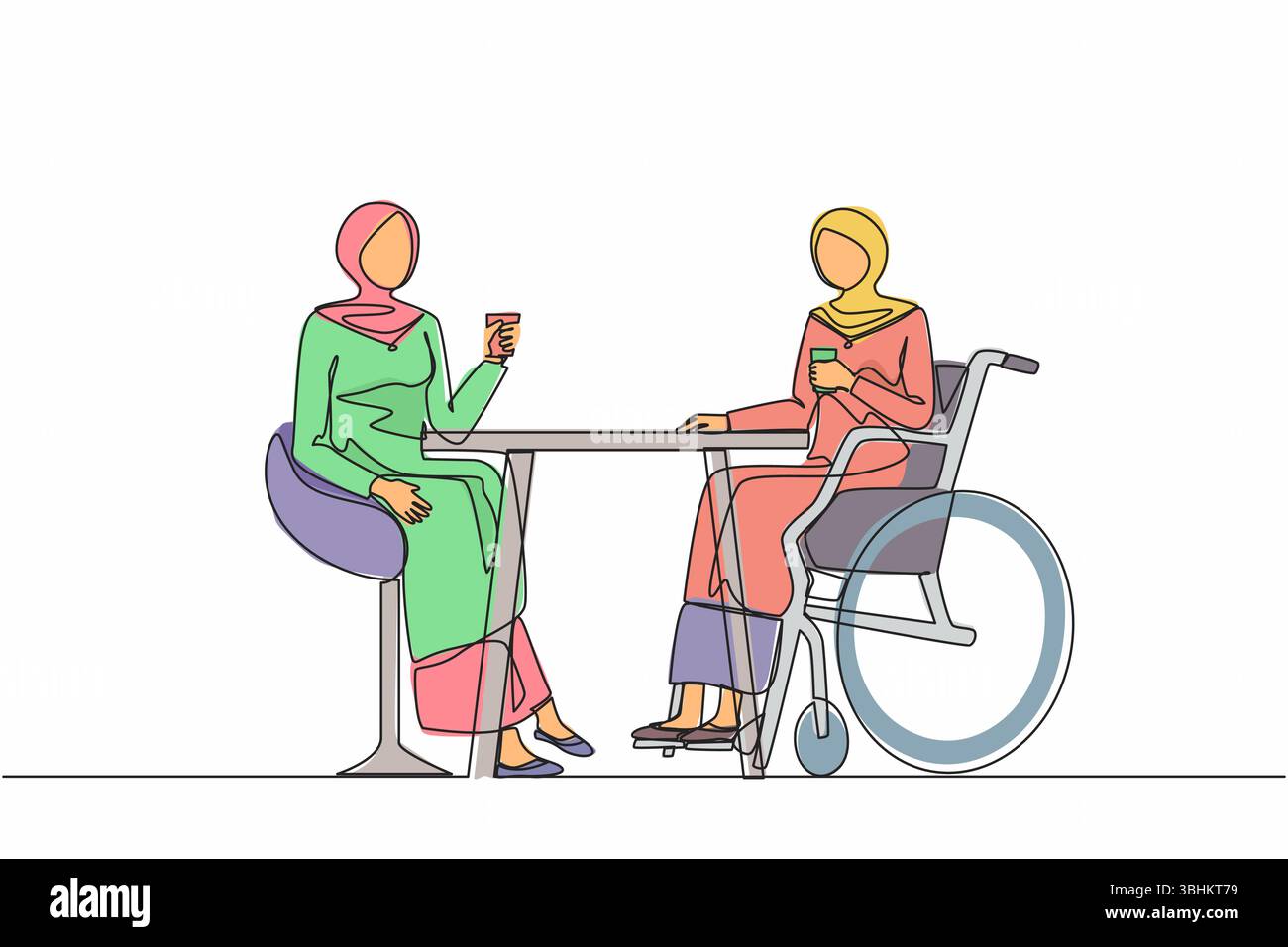 Two muslim business woman Cut Out Stock Images & Pictures - Alamy