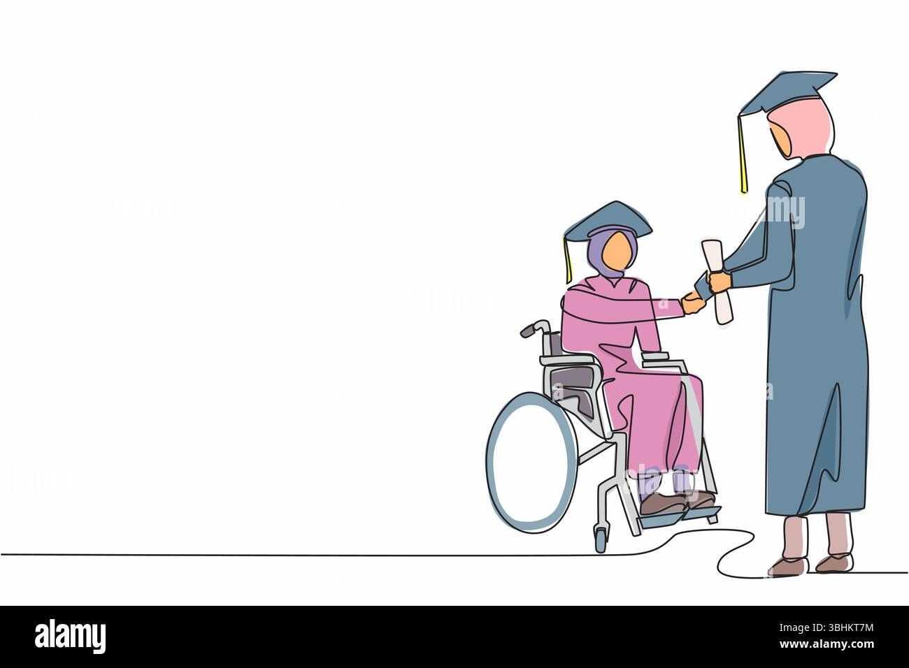 Woman receiving diploma Cut Out Stock Images & Pictures - Alamy