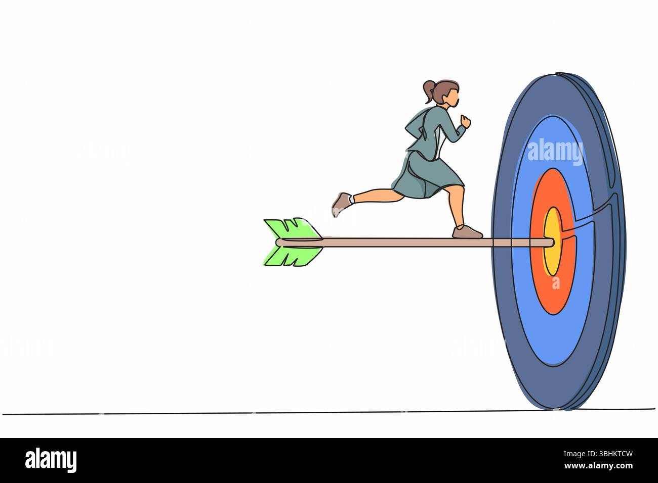 Run of the arrow poster Stock Vector Images - Alamy