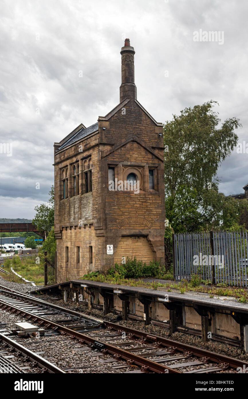 Carnforth station signal box Stock Photo - Alamy