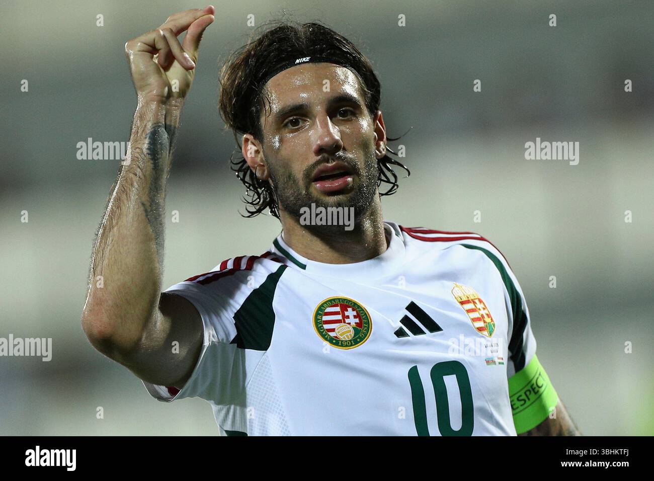 Hungary's Dominik Szoboszlai reacts after scoring his side's second ...